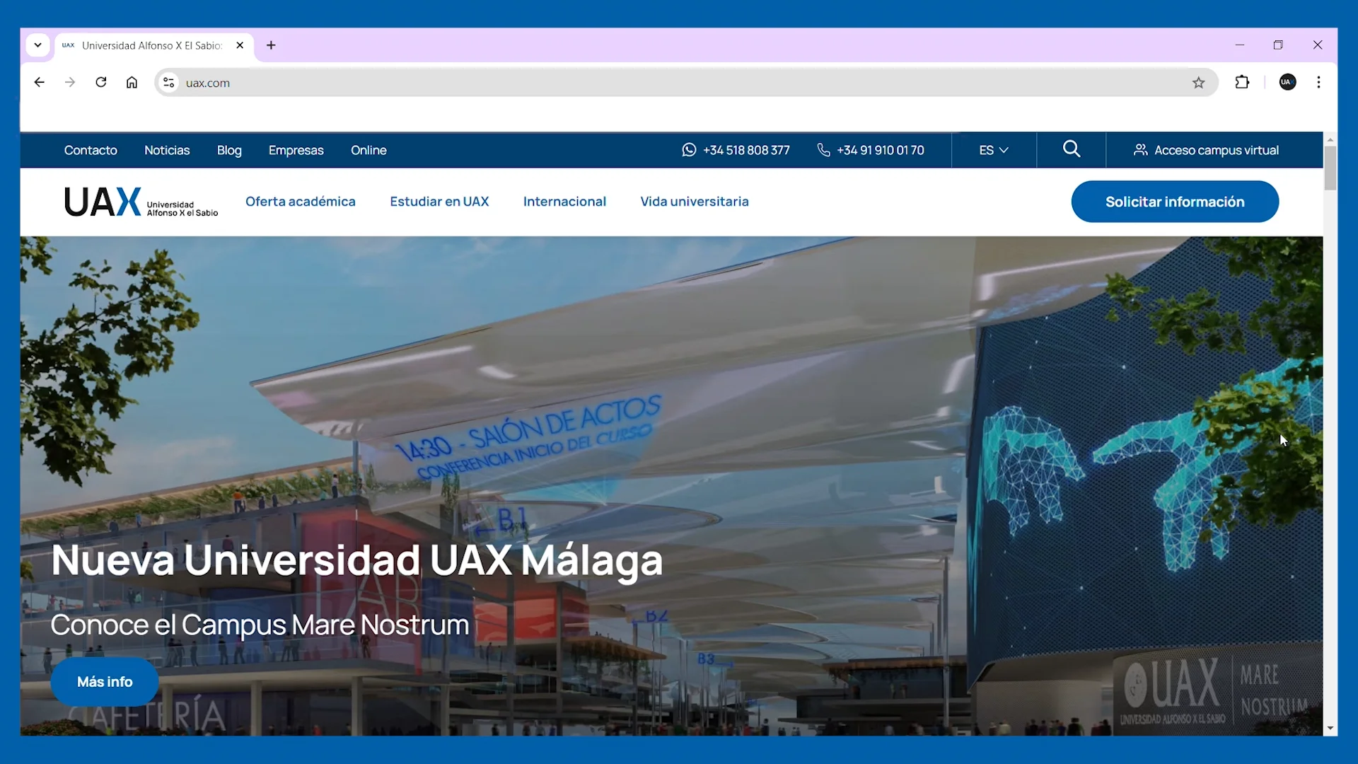1. Portal UAX y Campus Virtual