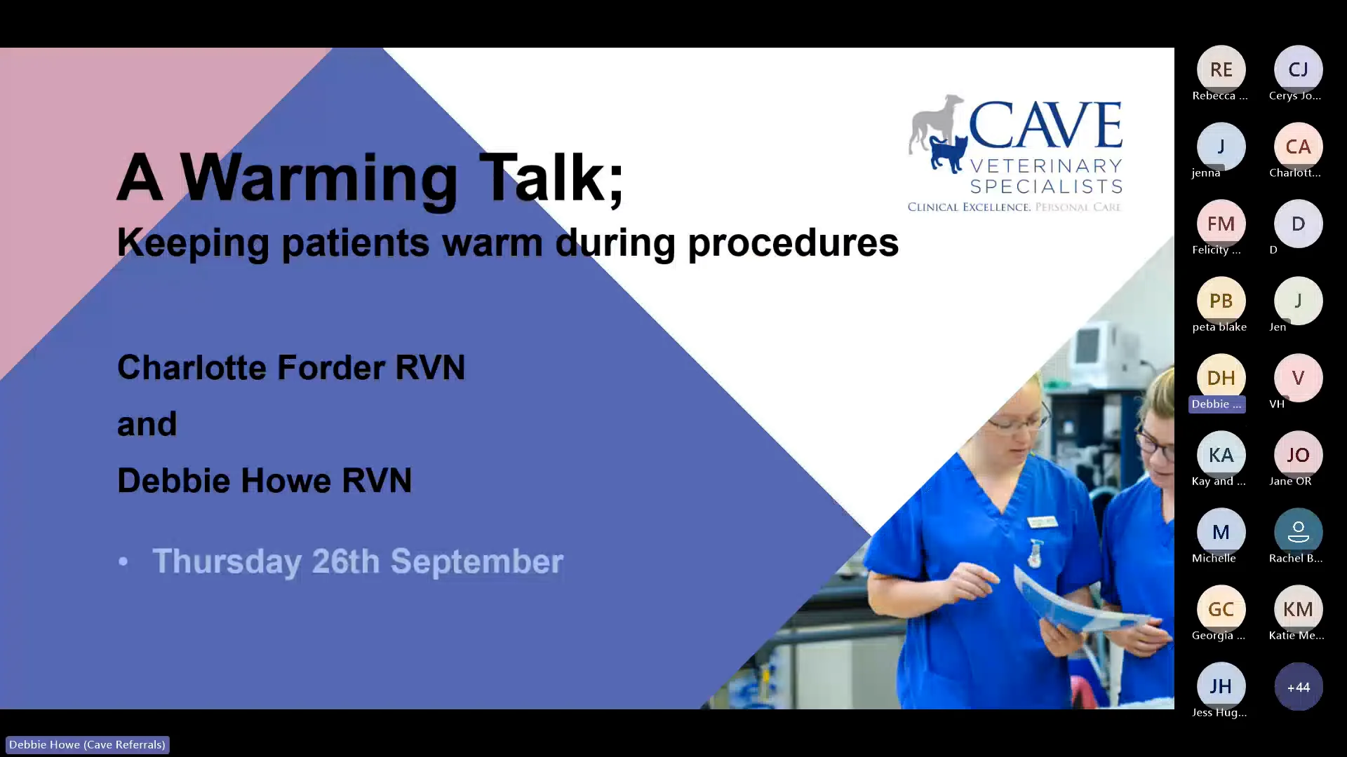 A Warming Talk - keeping patients warm during procedures