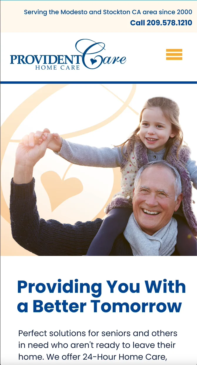 Provident Care Preview Mobile View Option 2