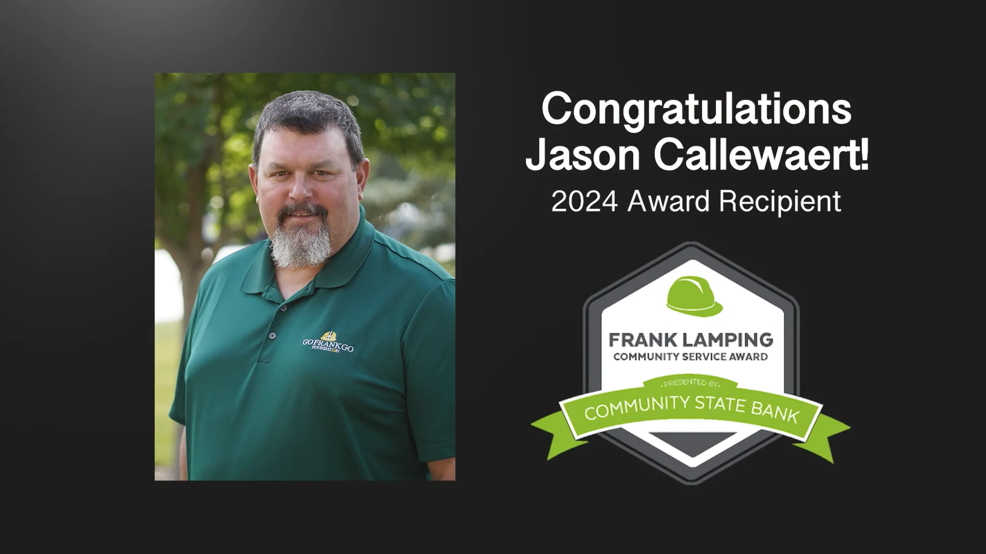 2024 Frank Lamping Community Service Award