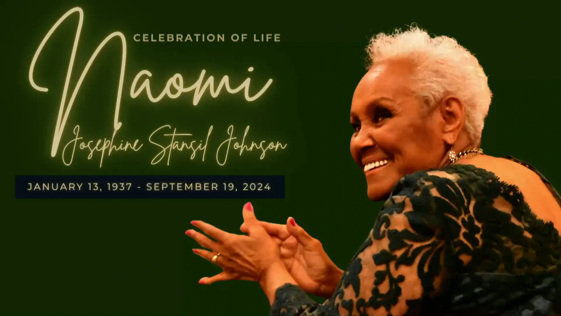 Celebration of Life for Sis. Naomi Johnson - 9/29/24