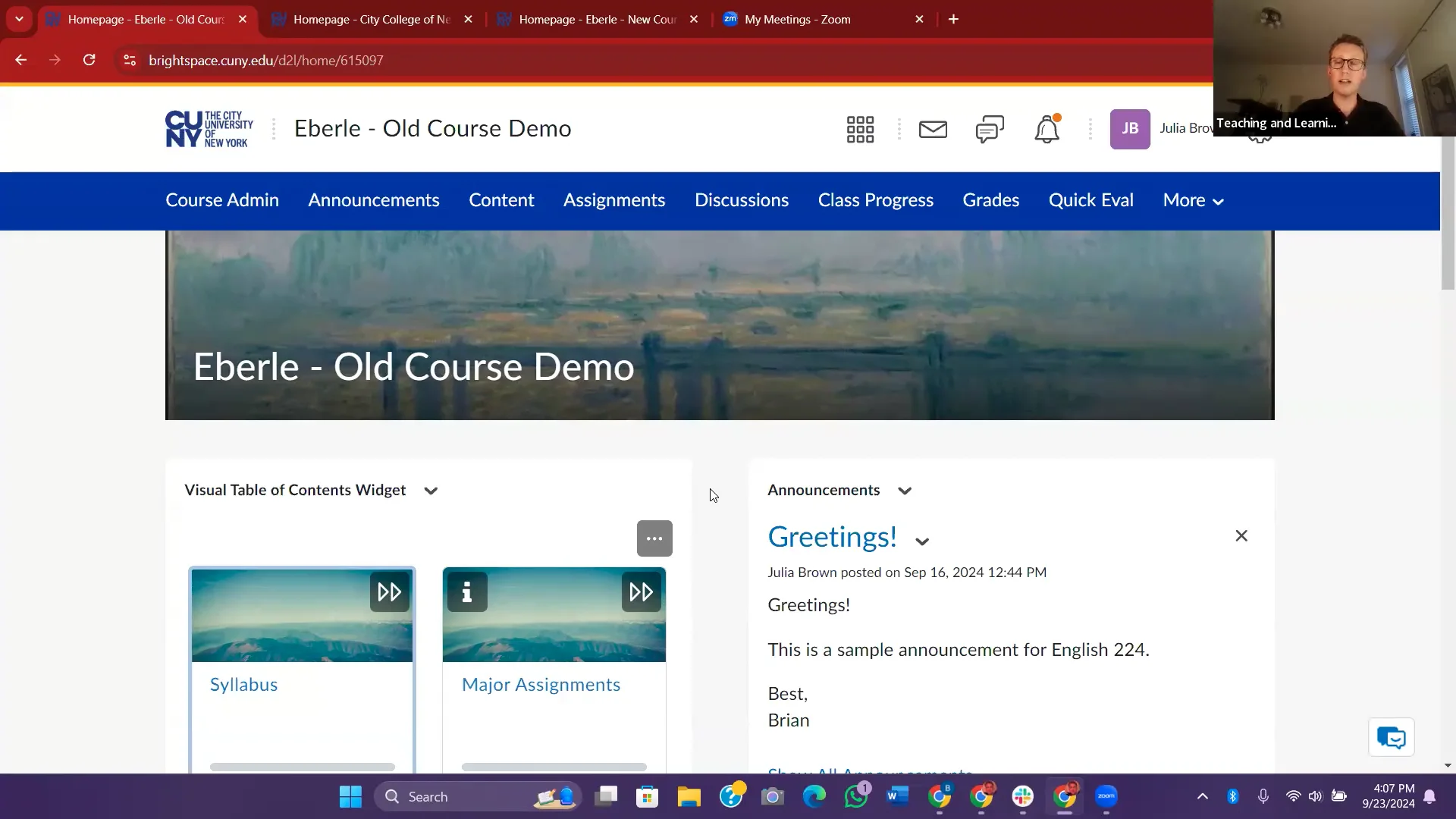 Building Your Course in Brightspace: Working with Blackboard Content