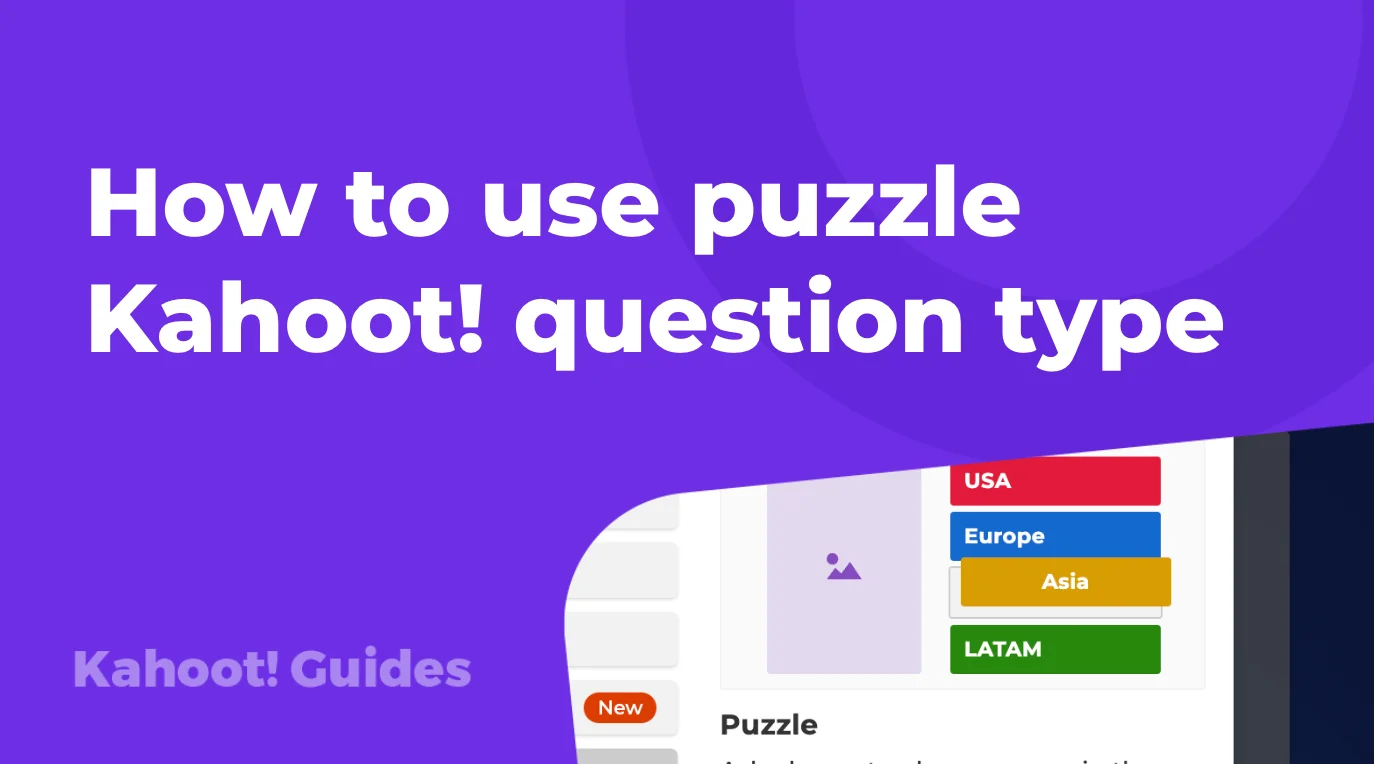 How to use puzzle Kahoot! question type