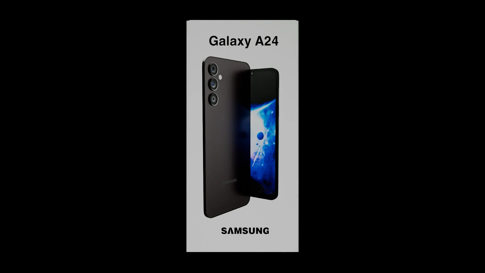 3d modeling animation of Galaxy a24