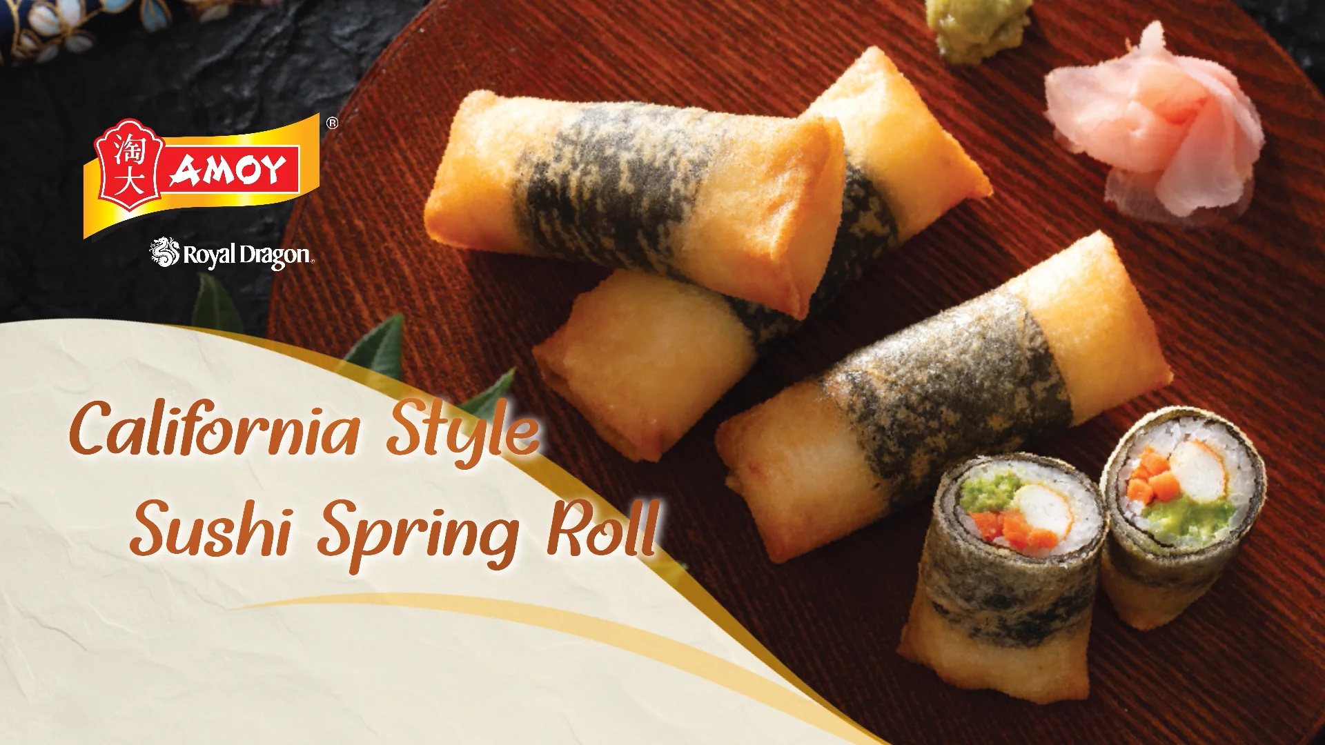 AMOY California Style Sushi Spring Roll