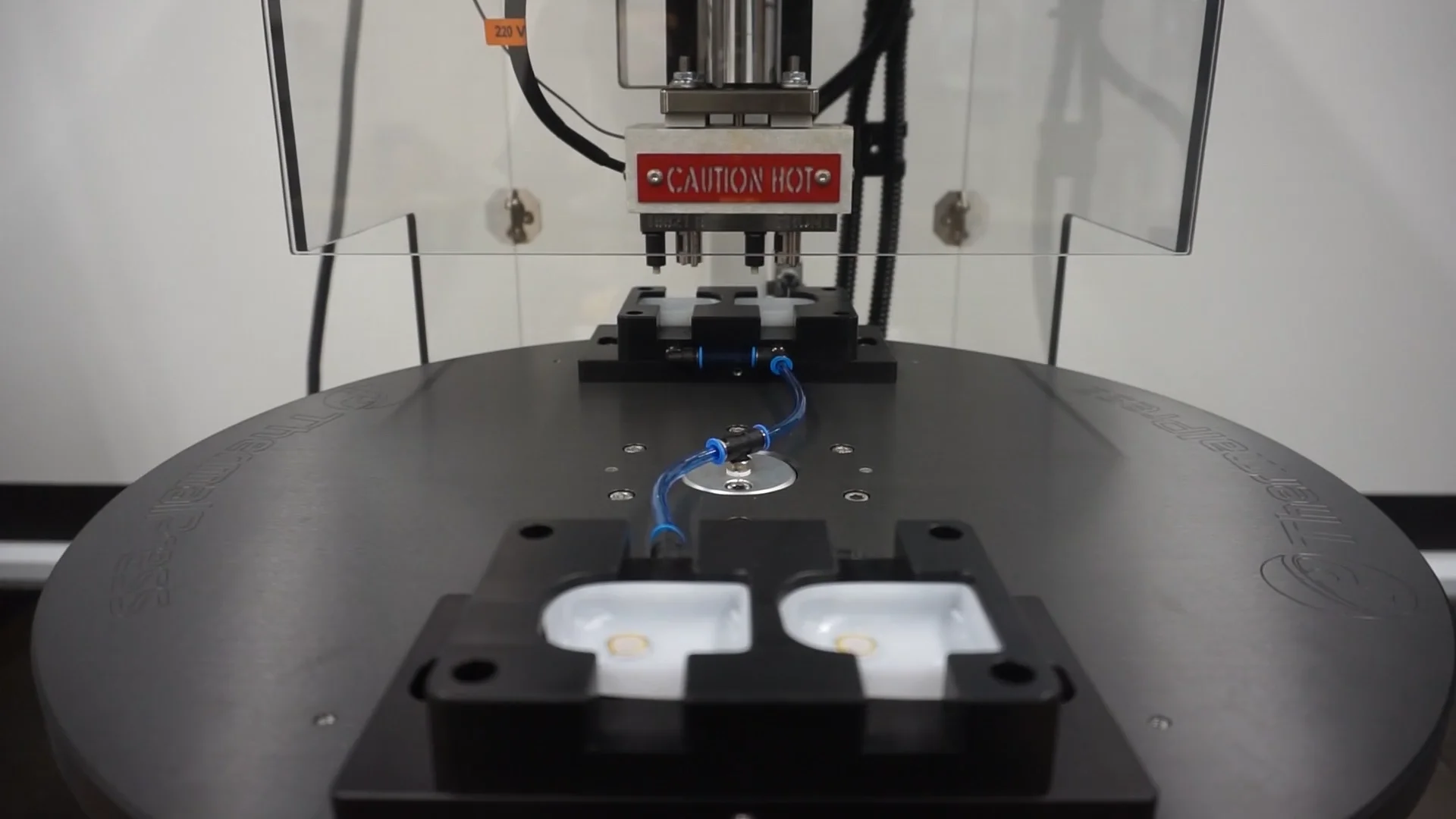 Piezo Heat Swaging on a Rotary Table