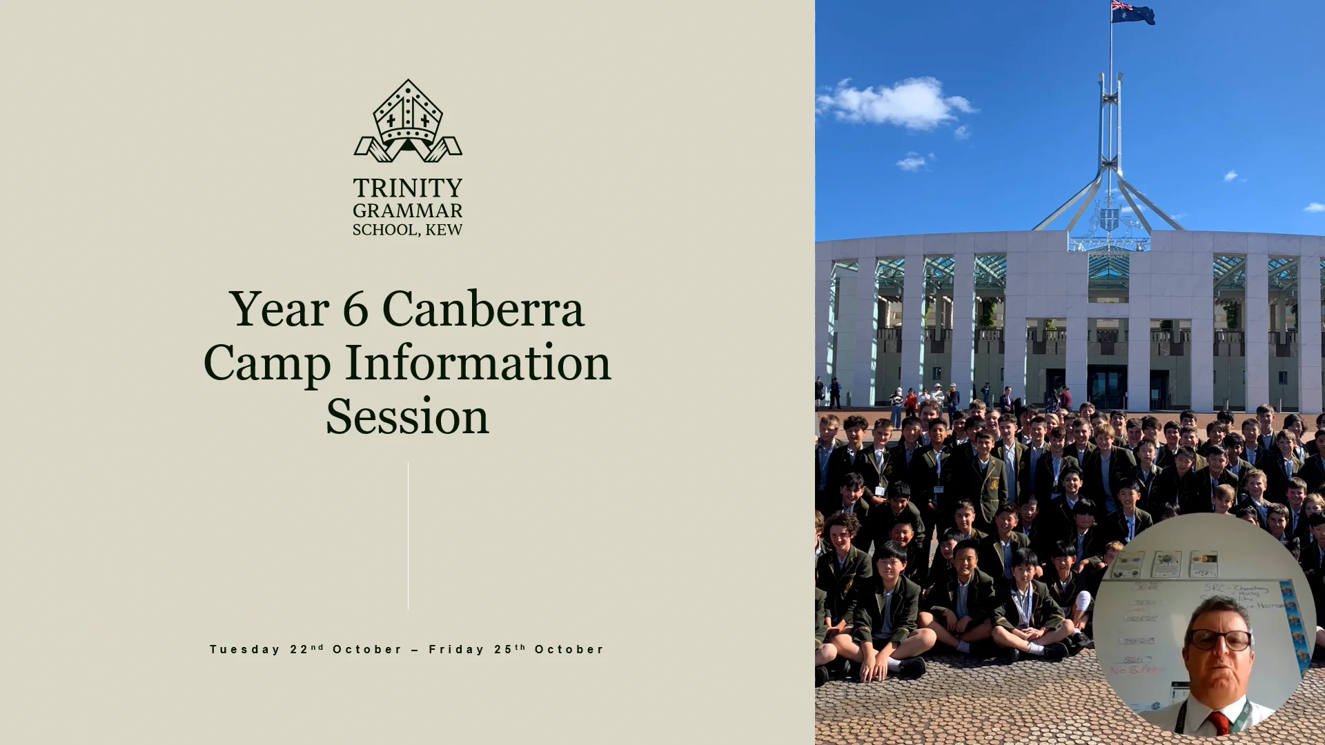 Canberra Camp Parent Information Session 2024