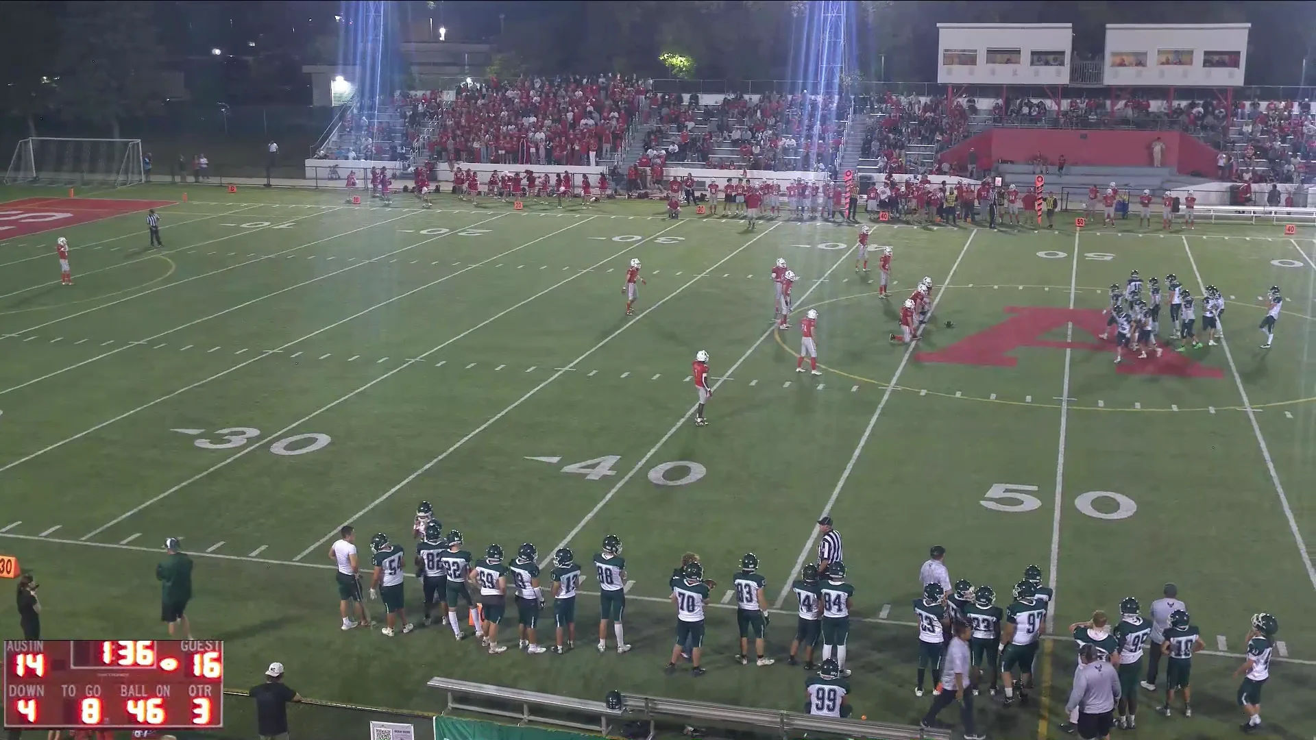 Highlight #10 - 42 yard Punt by #2 JJ Schrot & downed at the AHS 4 Yard ...