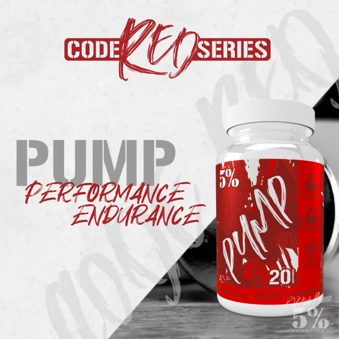 5% Nutrition CODE RED SERIES - Pump (Nitric Oxide Booster)