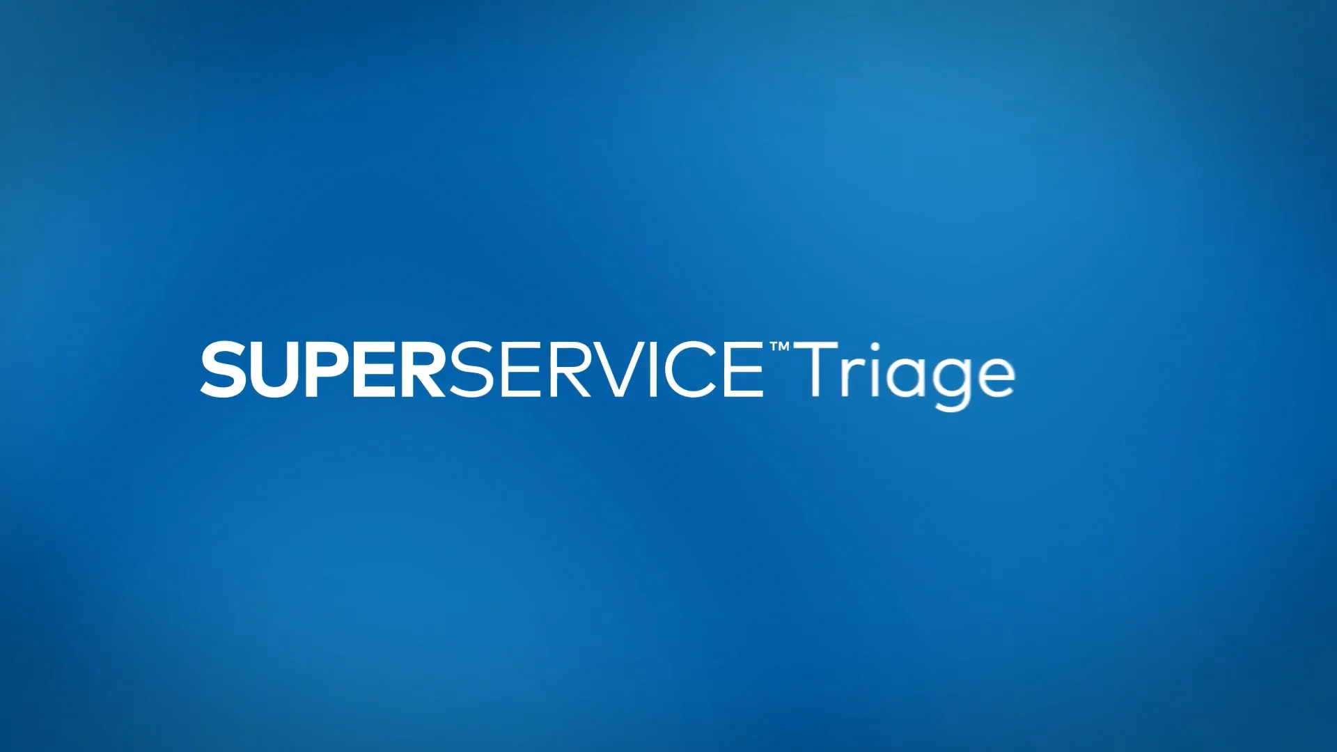 Superservice Triage Analytics | EN