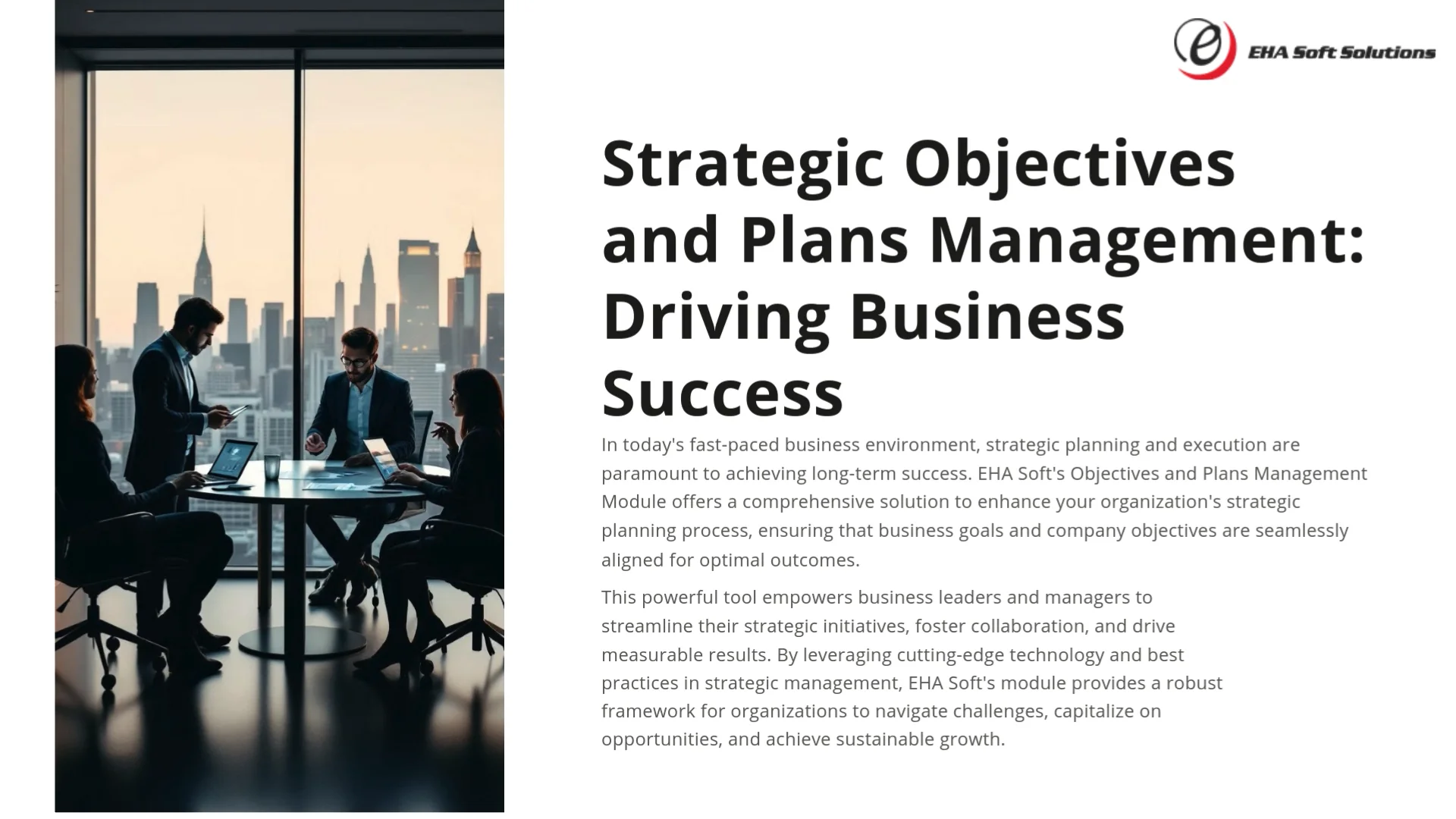 Strategic Objectives and Plans Management for Business Success