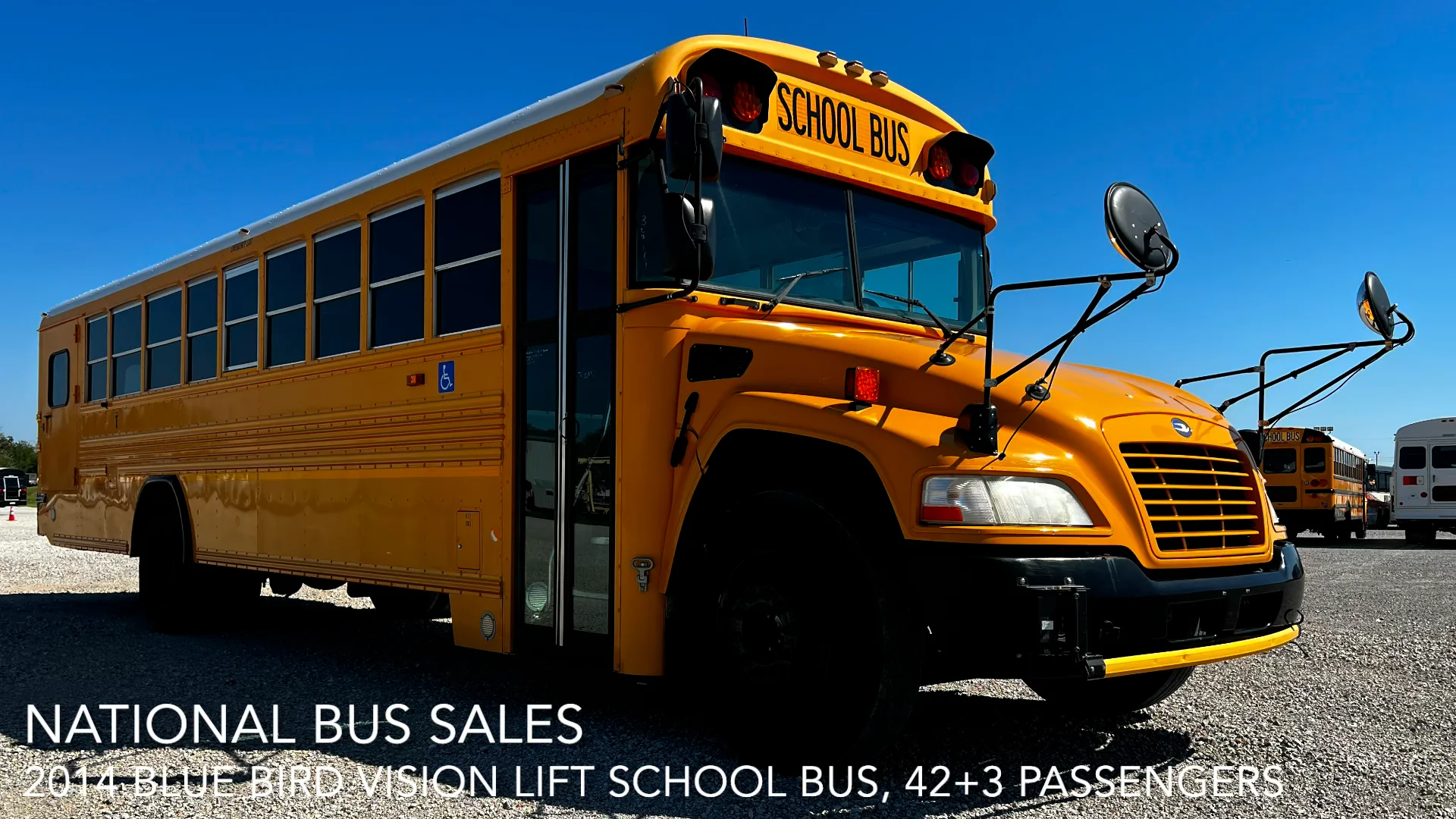 2014 Blue Bird Vision Lift School Bus, 42+3 Passenger - National Bus Sales