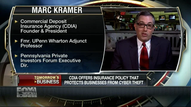 Marc Kramer, founder/CEO of Commercial Deposit Insurance Agency, speaks ...