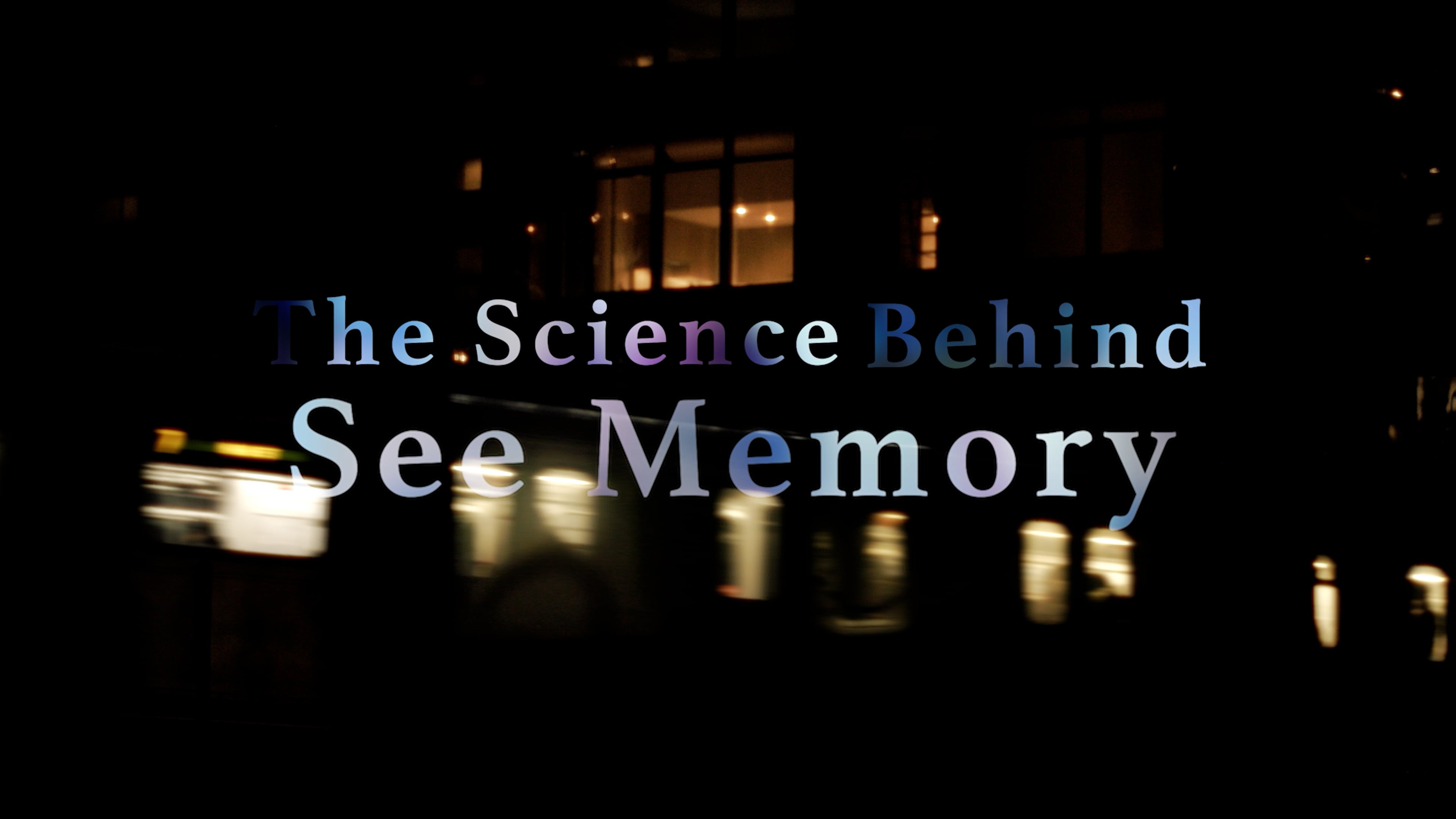 The Science Behind See Memory Trailer | Videos & Movies on Vimeo