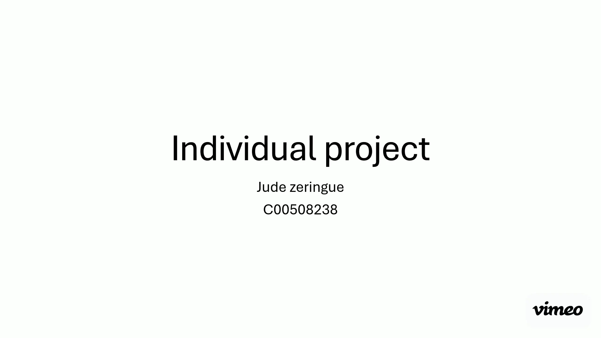 mche 201 individual project