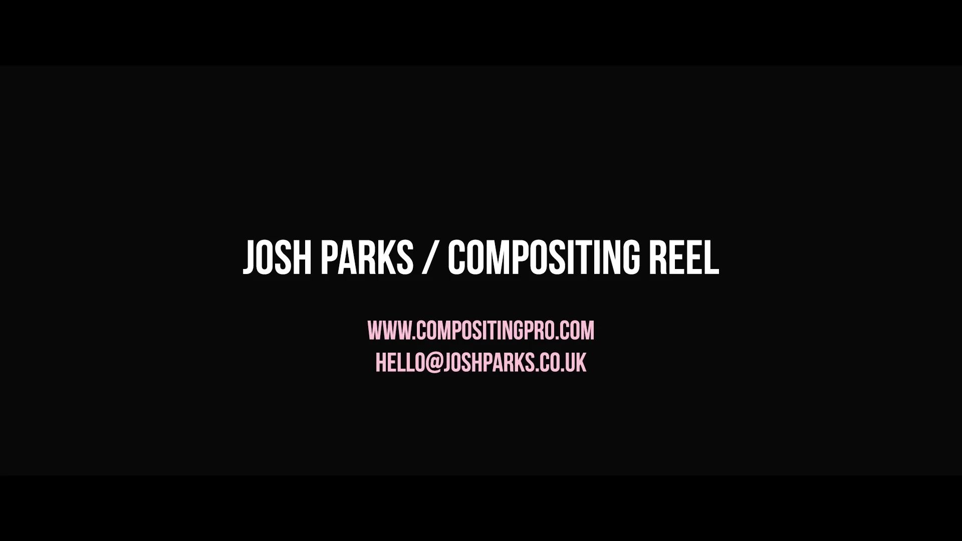 Josh Parks | VFX Compositing Showreel 2024