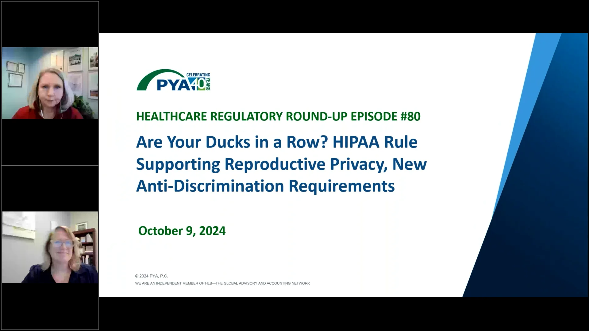 Are Your Ducks in a Row? HIPAA Rule Supporting Reproductive Privacy ...