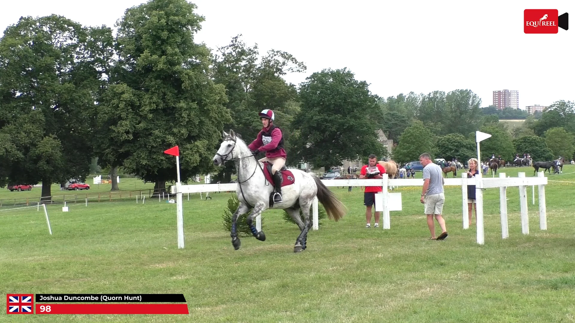 EQUIREEL 98 Joshua Duncombe (Quorn Hunt) & 98 at JCB PONY CLUB ...