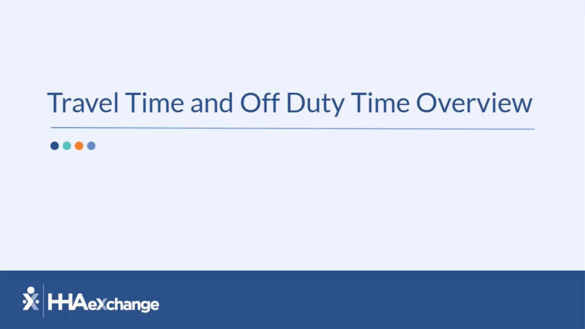 Travel Time and Off Duty Time Overview
