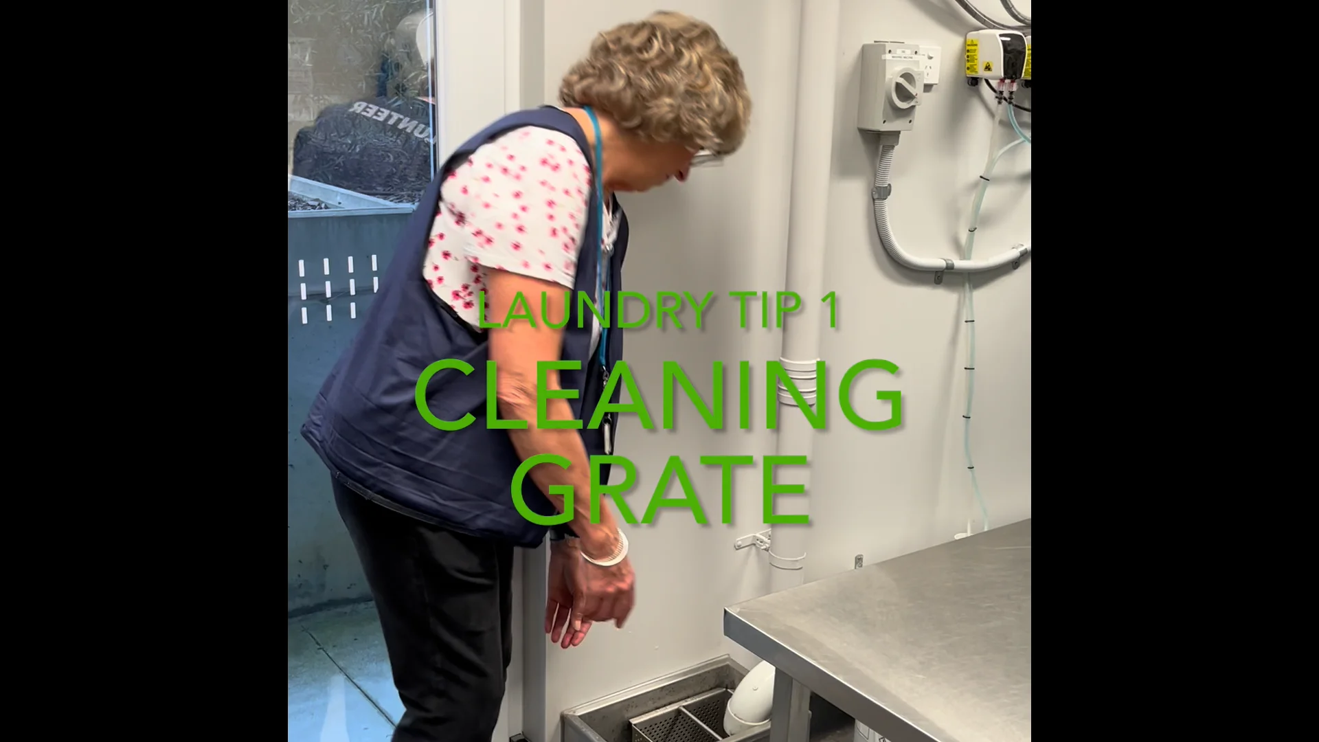 CPSV Laundry Tip 1 - Cleaning grate