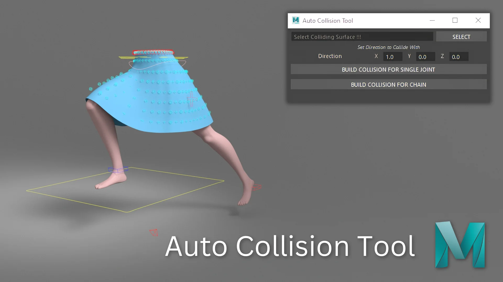 Auto Collision Tool For Maya