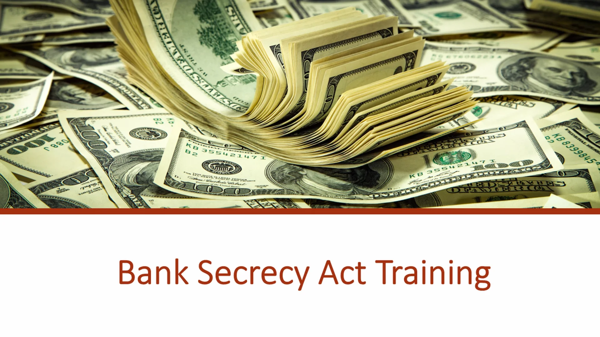 2024 TRG Bank Secrecy Act Training