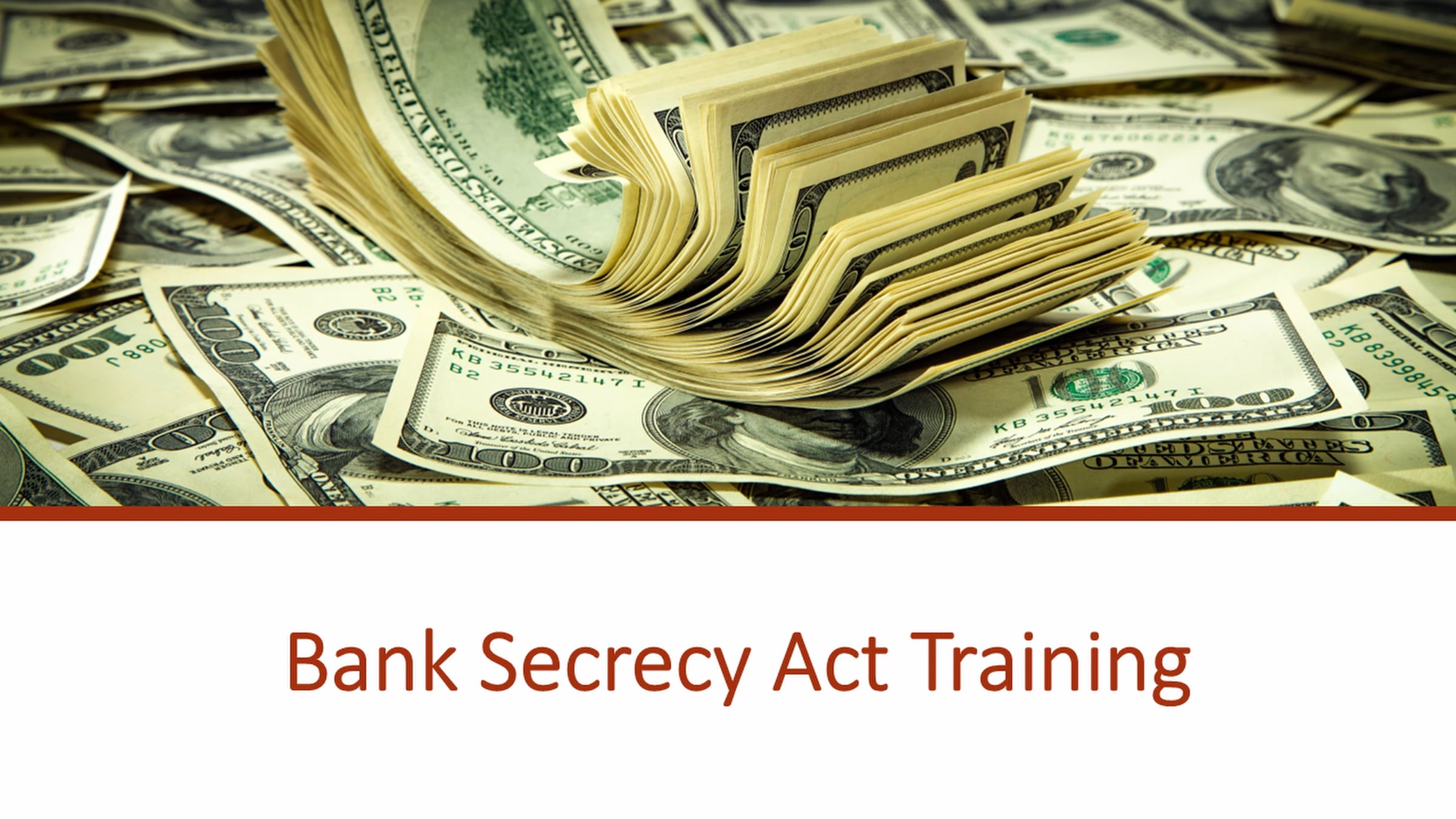 2024 TRG Bank Secrecy Act Training