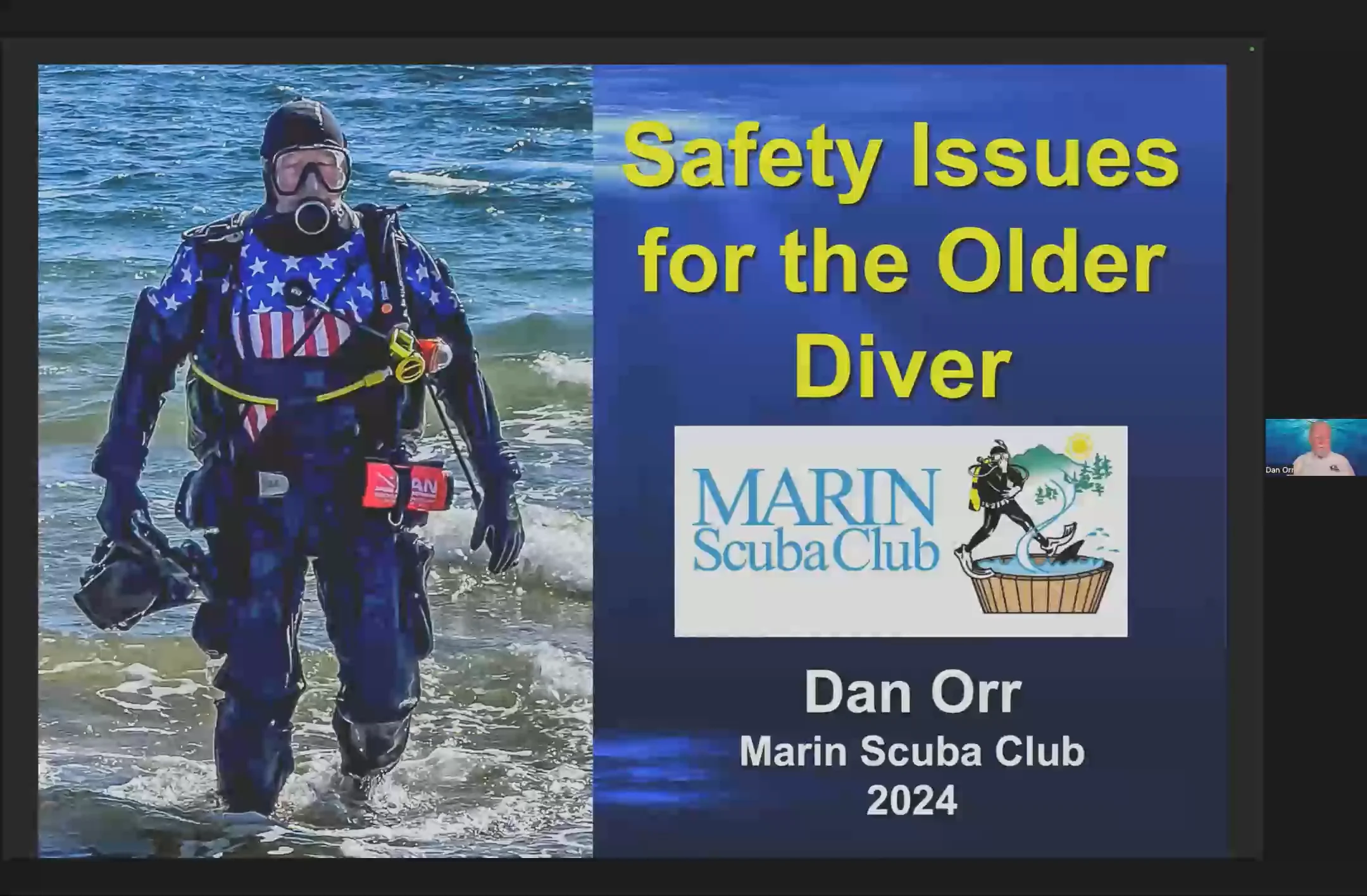 Marin Scuba Club October 2024 Meeting