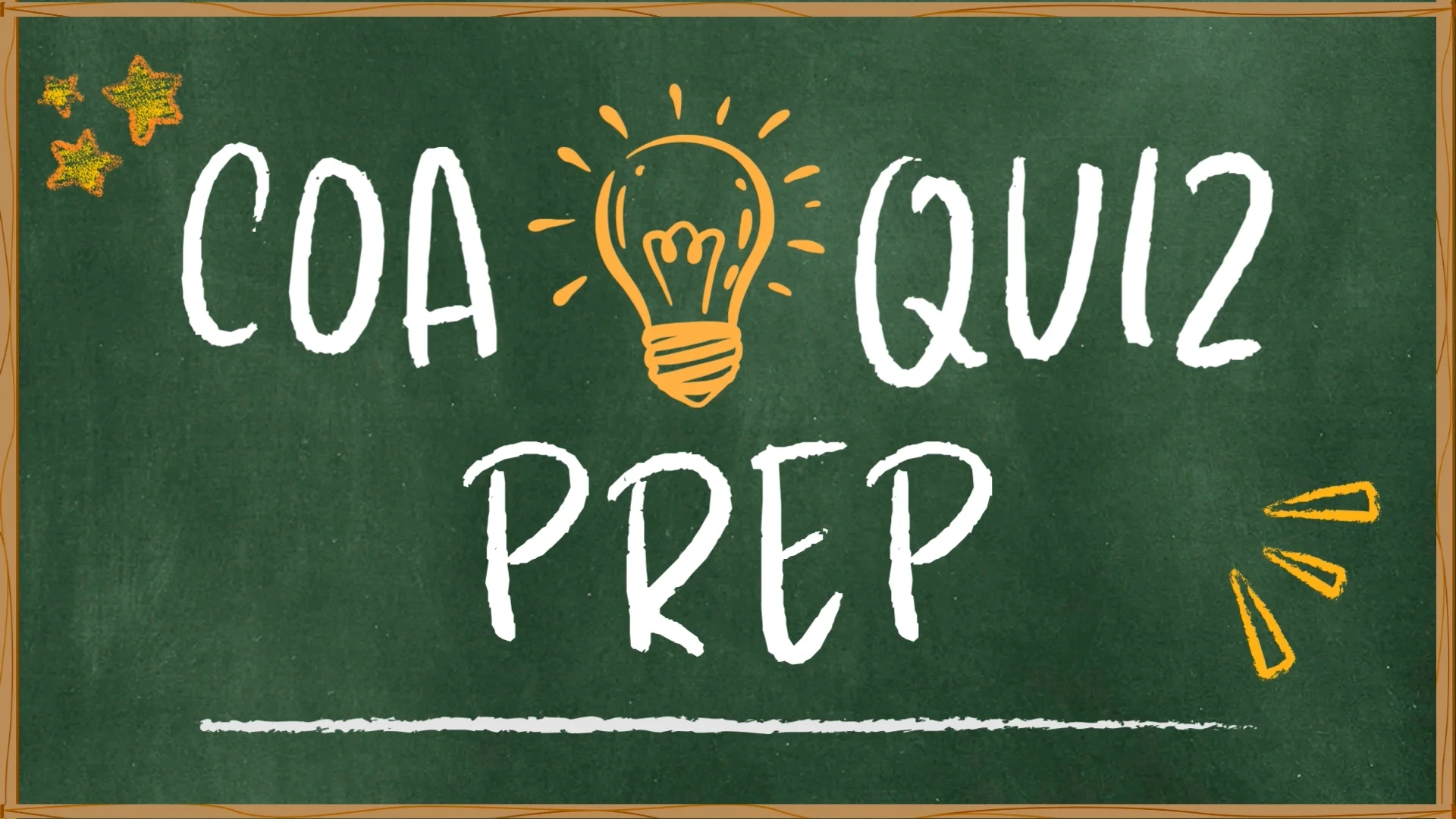 COA Quiz Prep 2