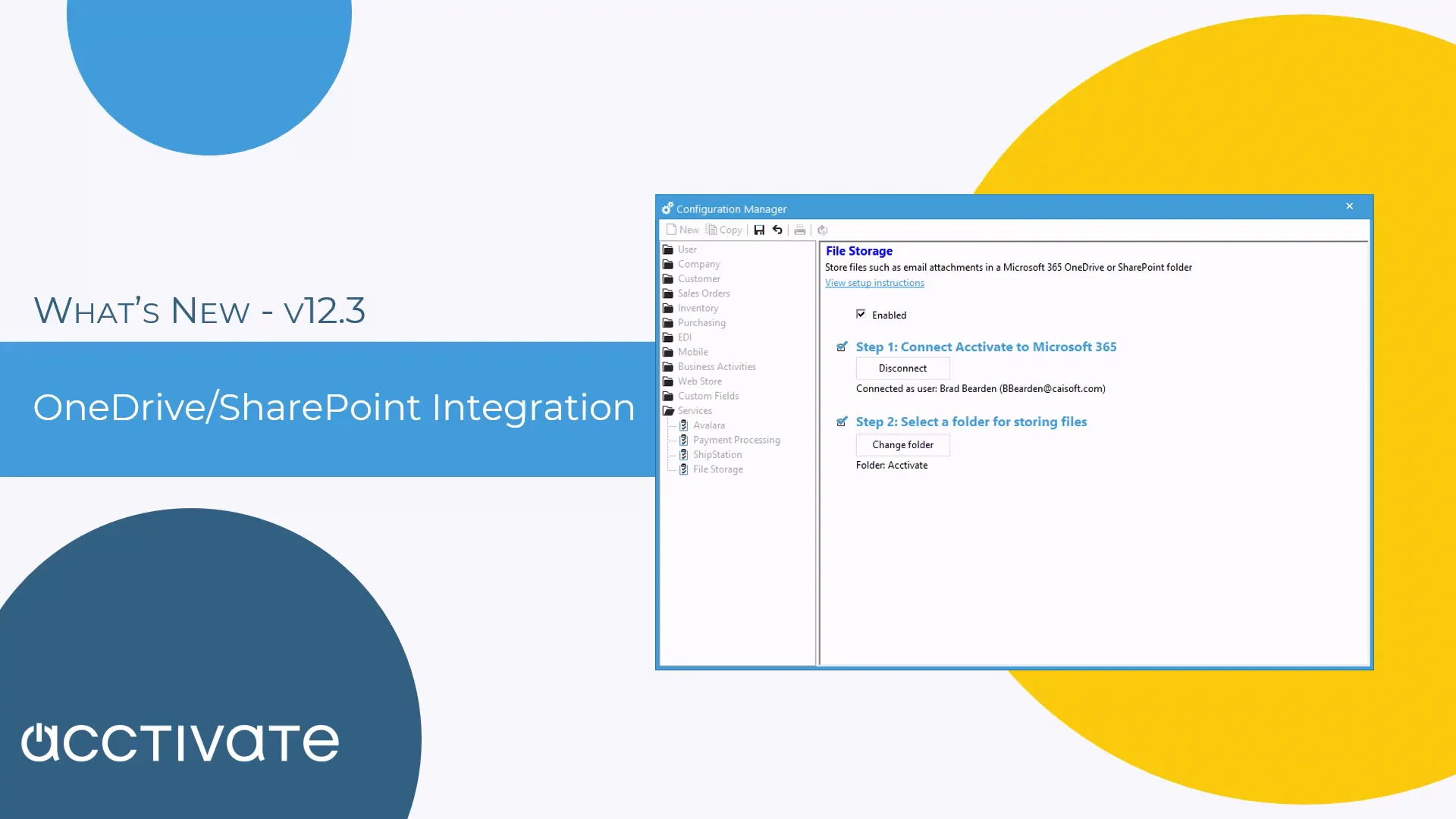OneDrive/SharePoint Integration