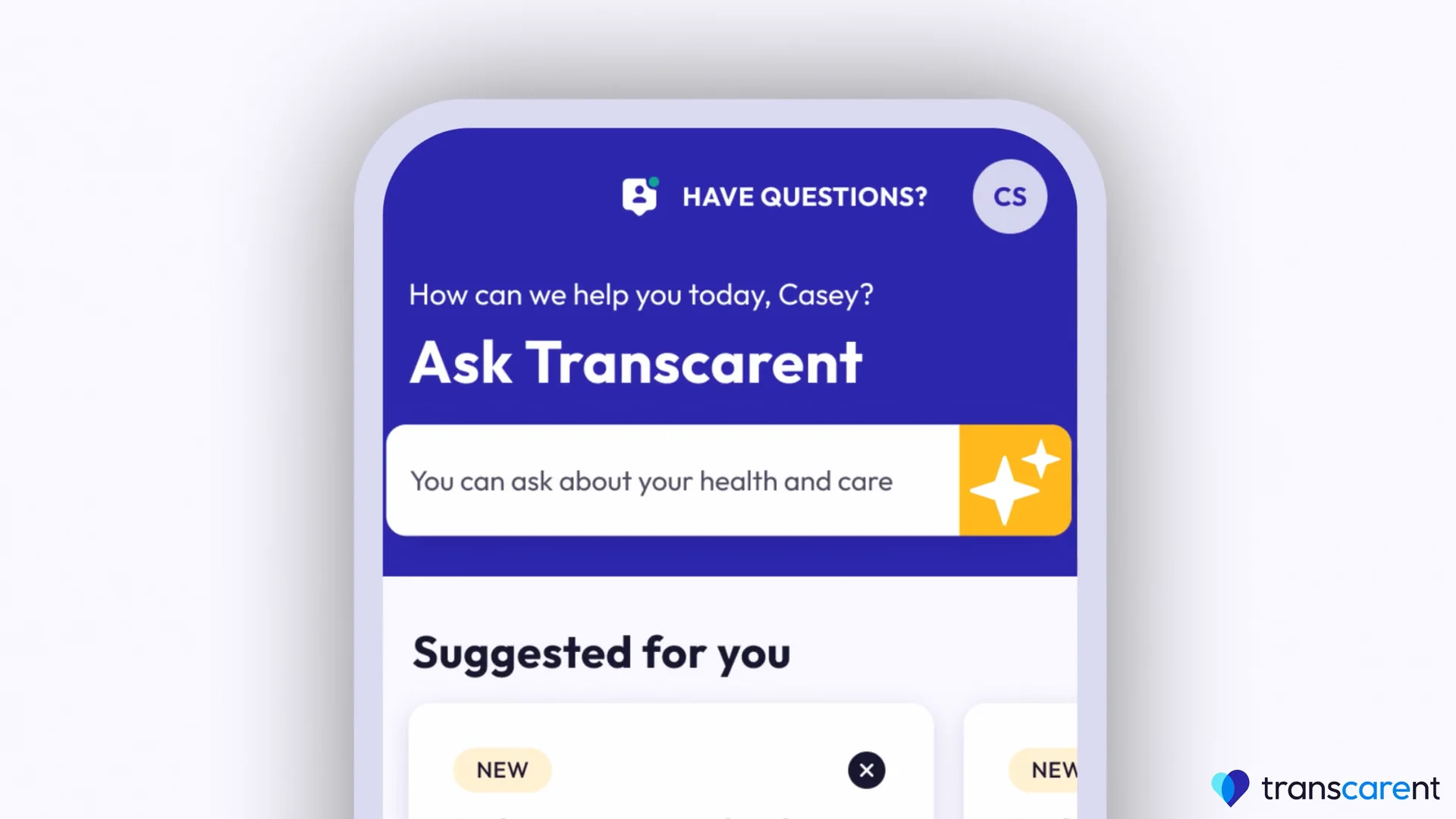 Transcarent: Just Ask Member Demo Video