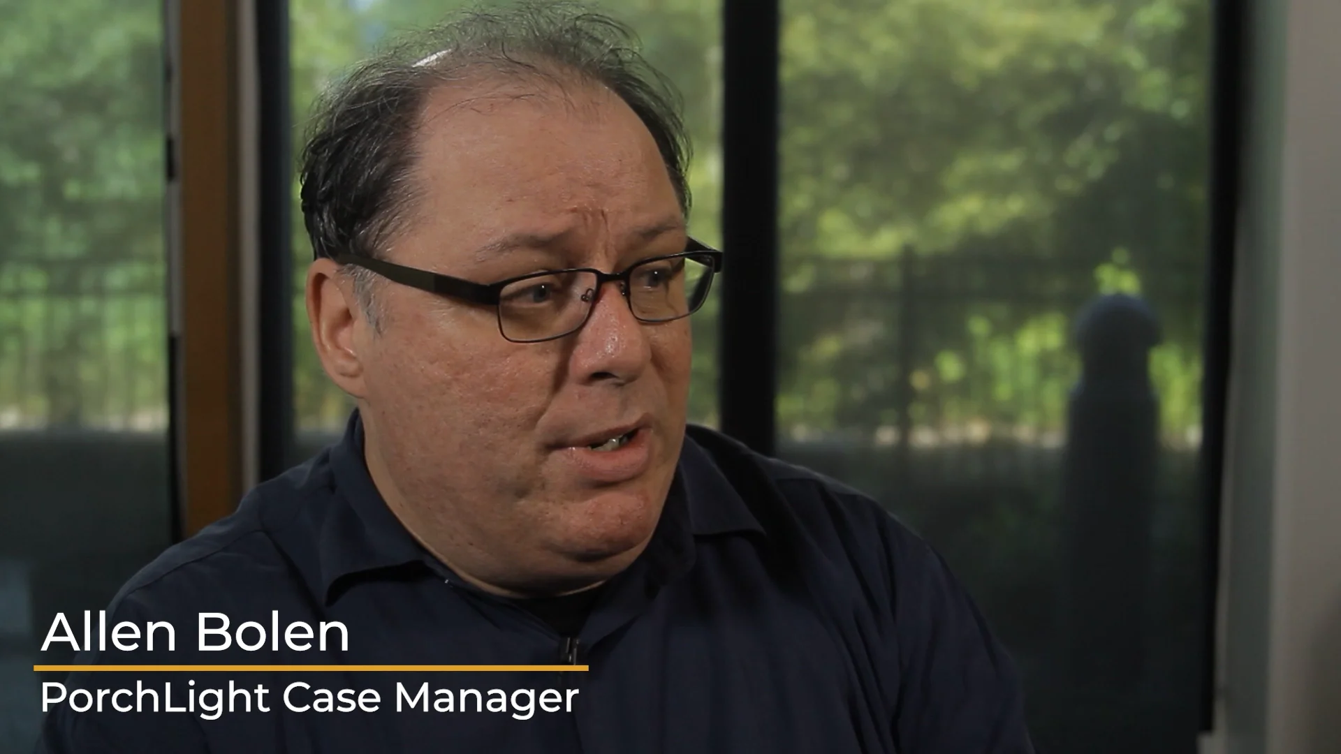 Client to case manager: Allen Bolen