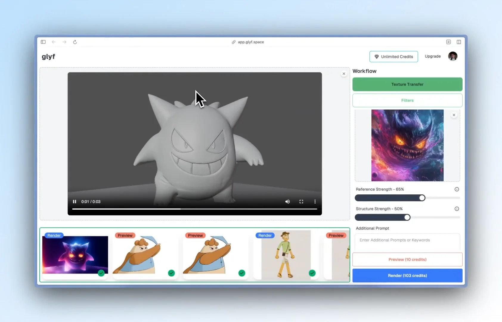 glyf demo video