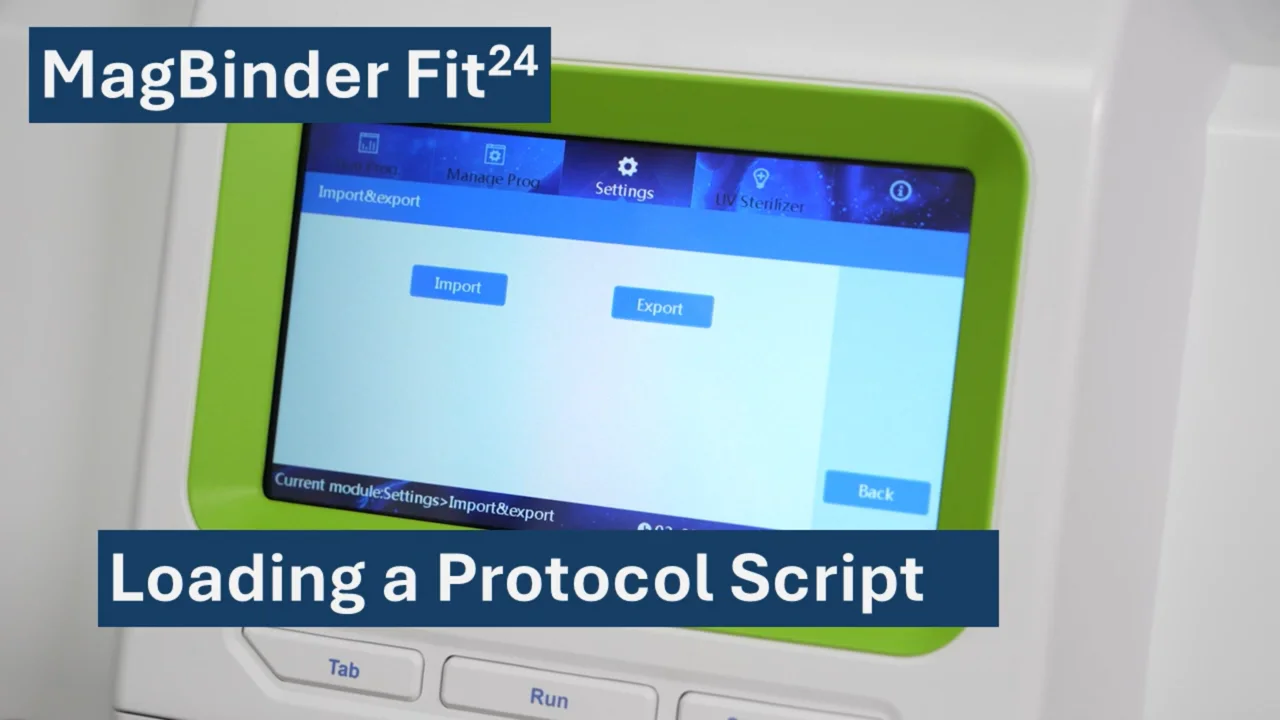 Import a MagBinder Fit24 Protocol Script v2
