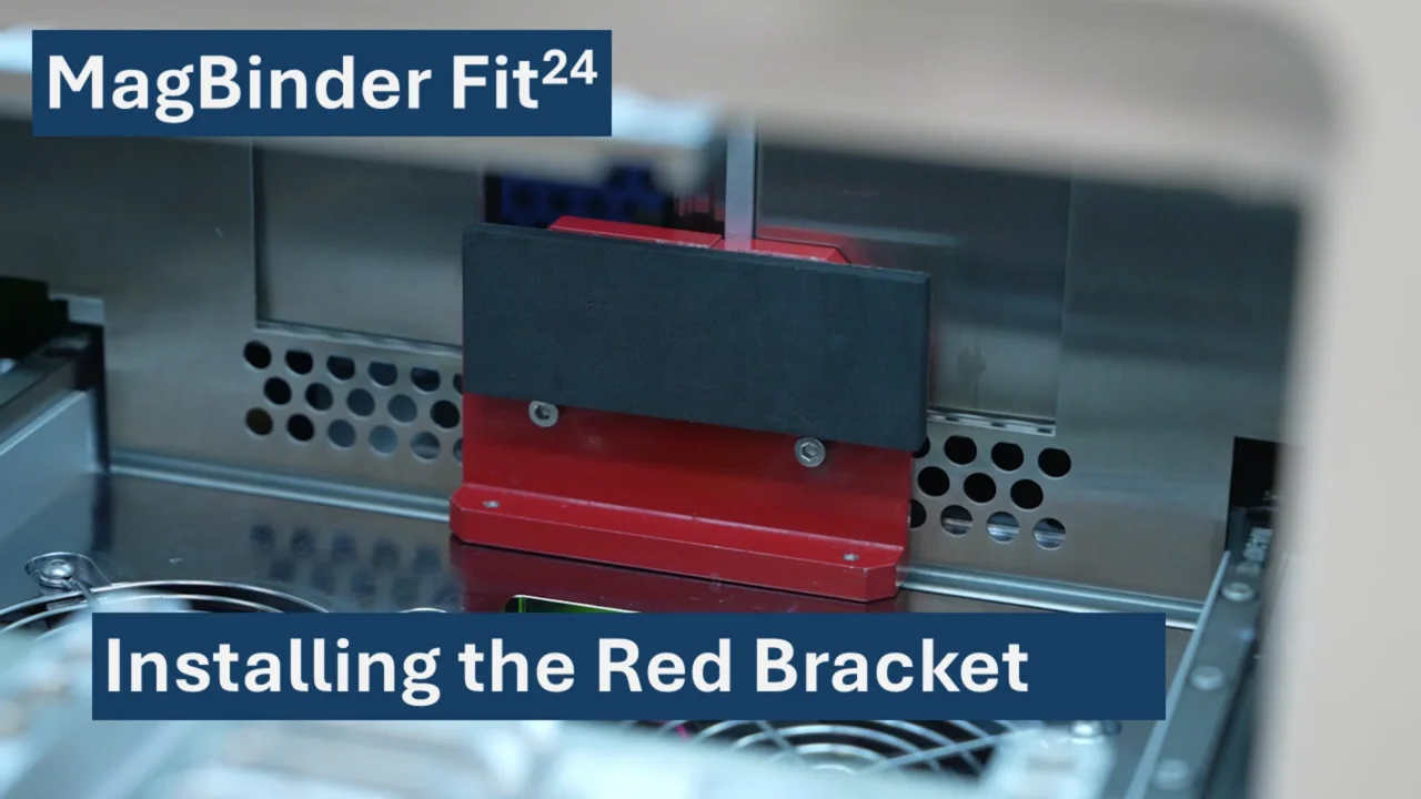 Installing the MagBinder Fit24 red bracket v2