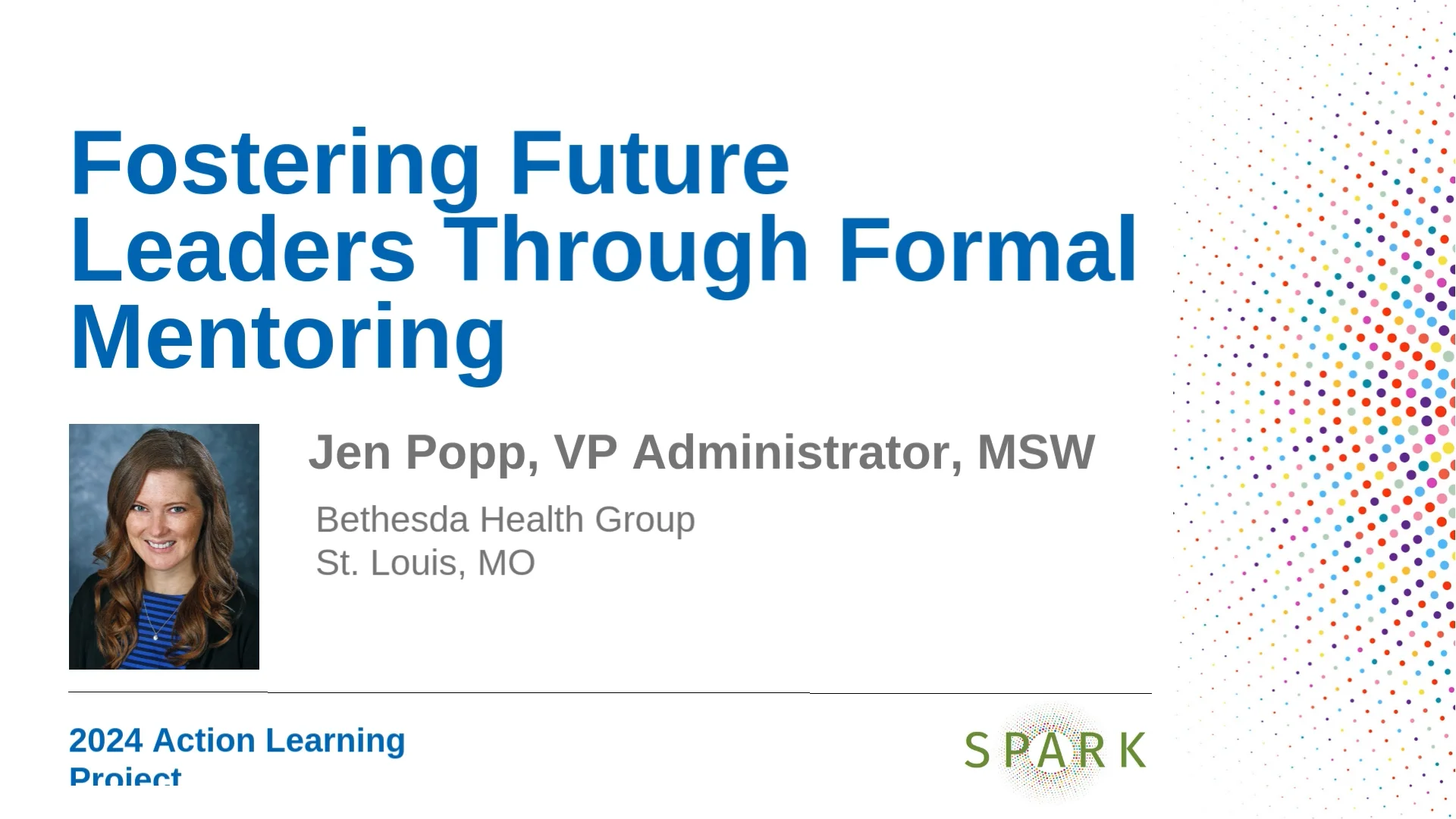 Jennifer Popp | Fostering Future Leaders through Formal Mentoring