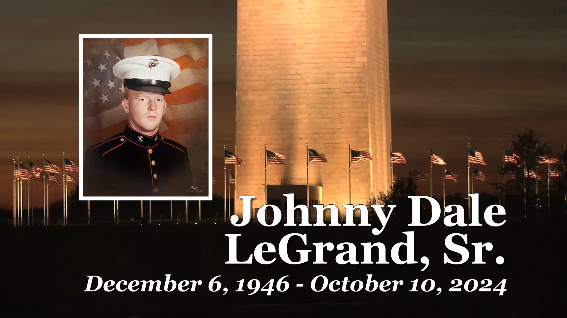 Johnny Dale LeGrand, Sr. - Morgan & Nay John LeGrand on Vimeo