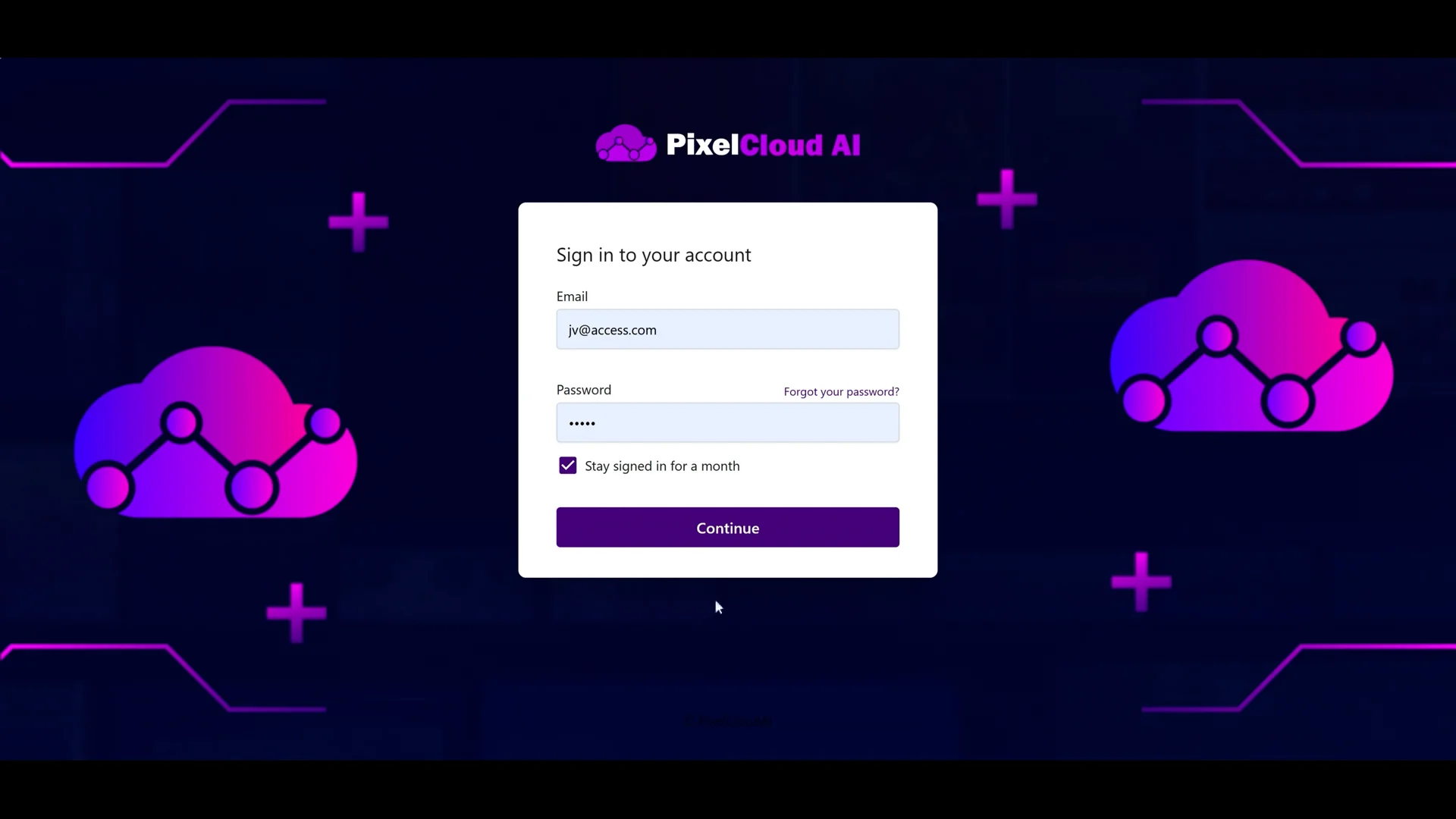 pixelcloud ai demo - Made with Clipchamp