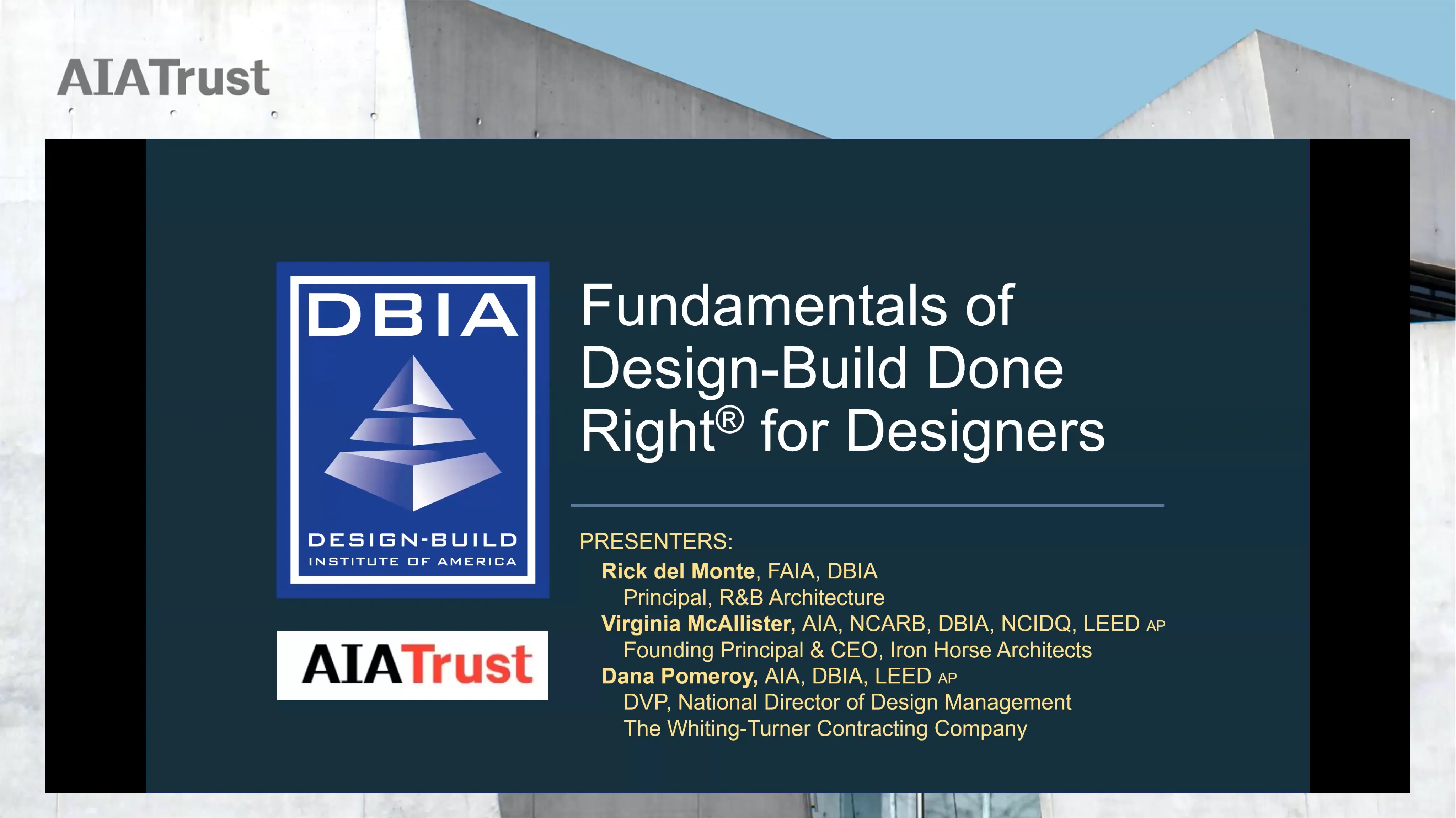 Fundamentals of Design-Build Done Right