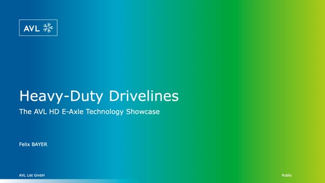 Heavy-duty drivelines: the AVL HD e-axle technology showcase - Mobex