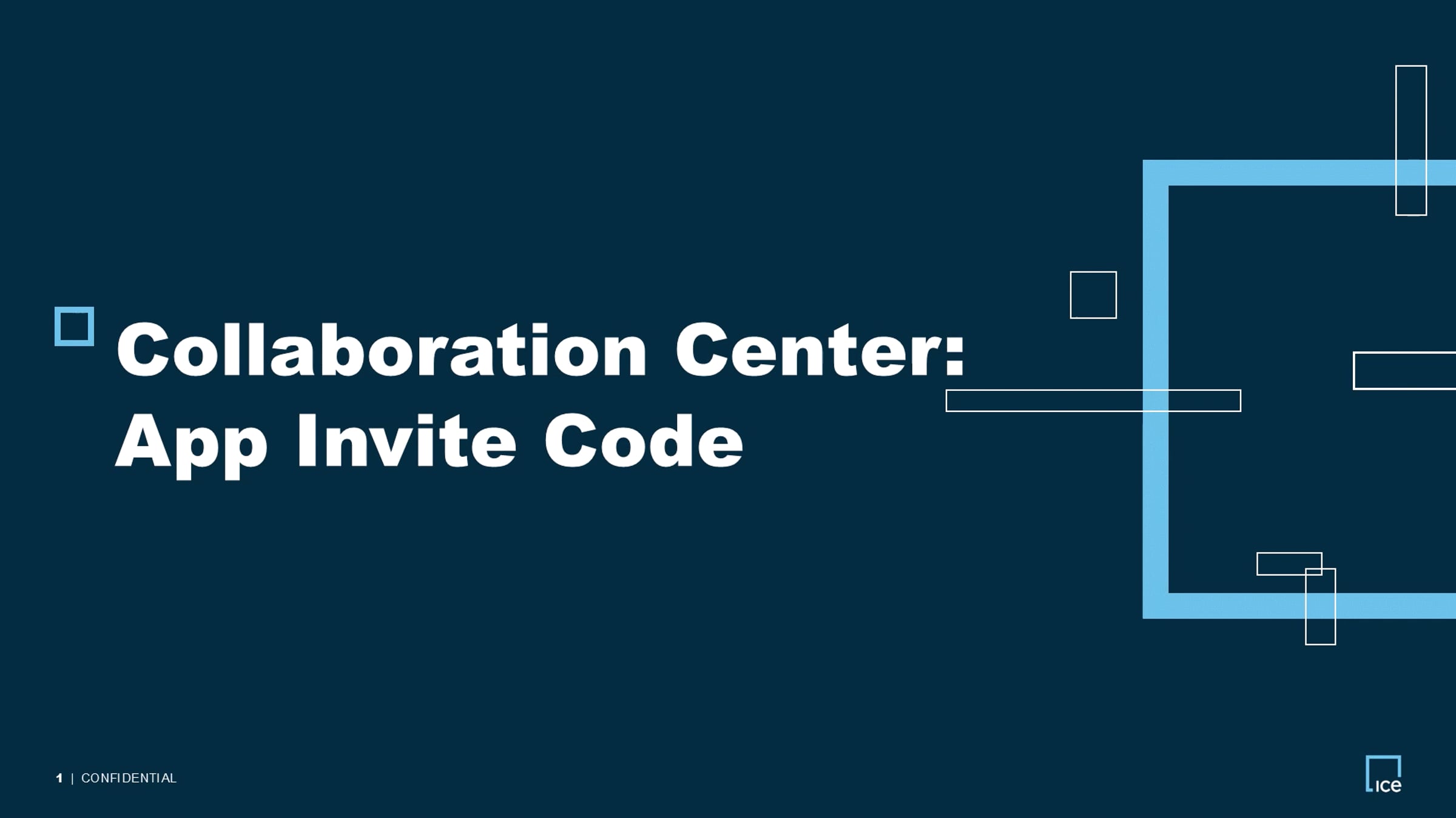 Collaboration Center: App Invite Codes