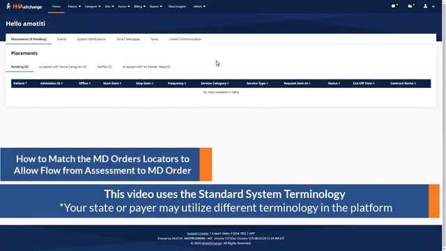 How to Match the MD Orders Locators to Allow Flow from Assessment to MD ...