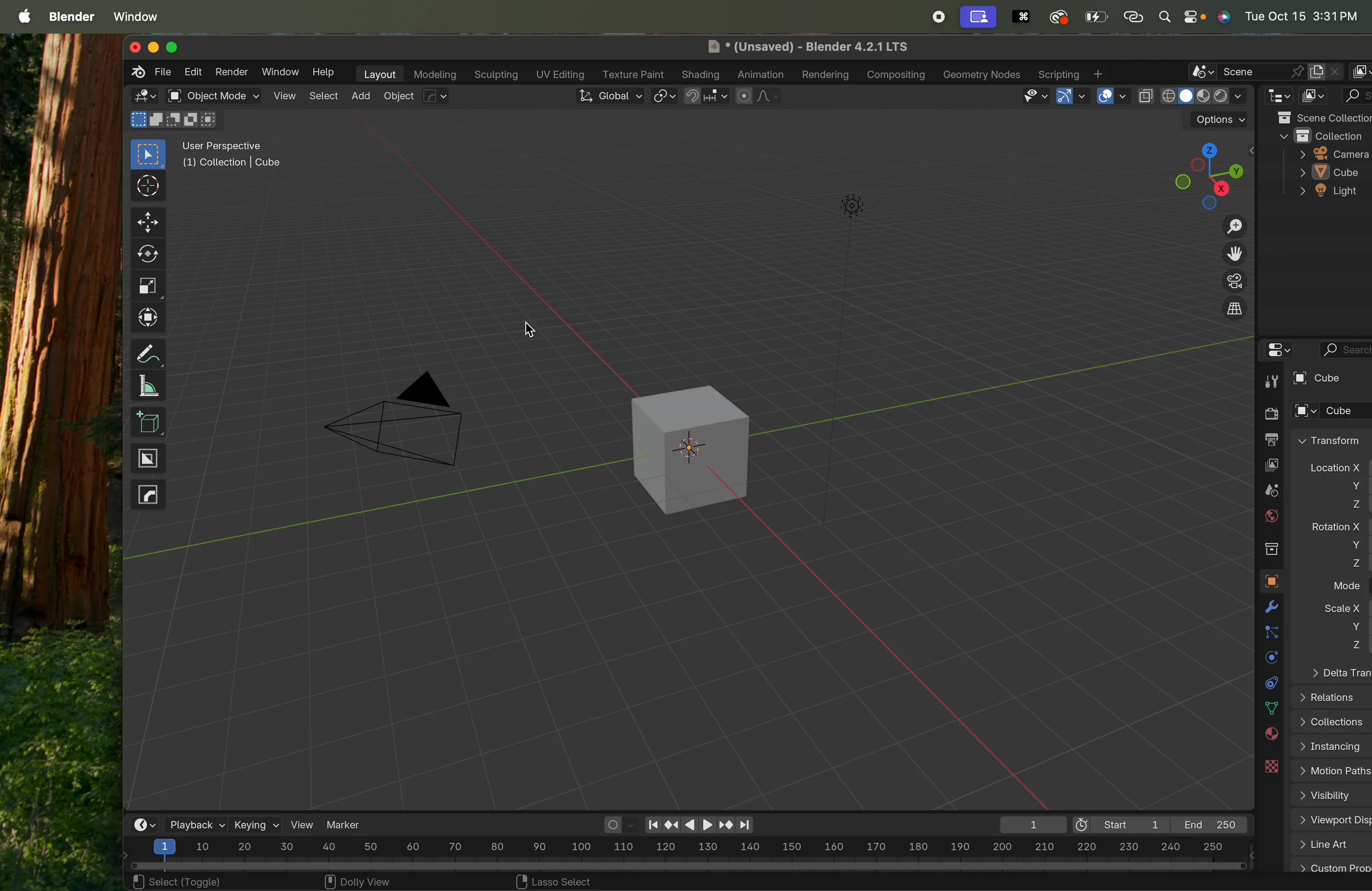 Star and Blender Shape Dem