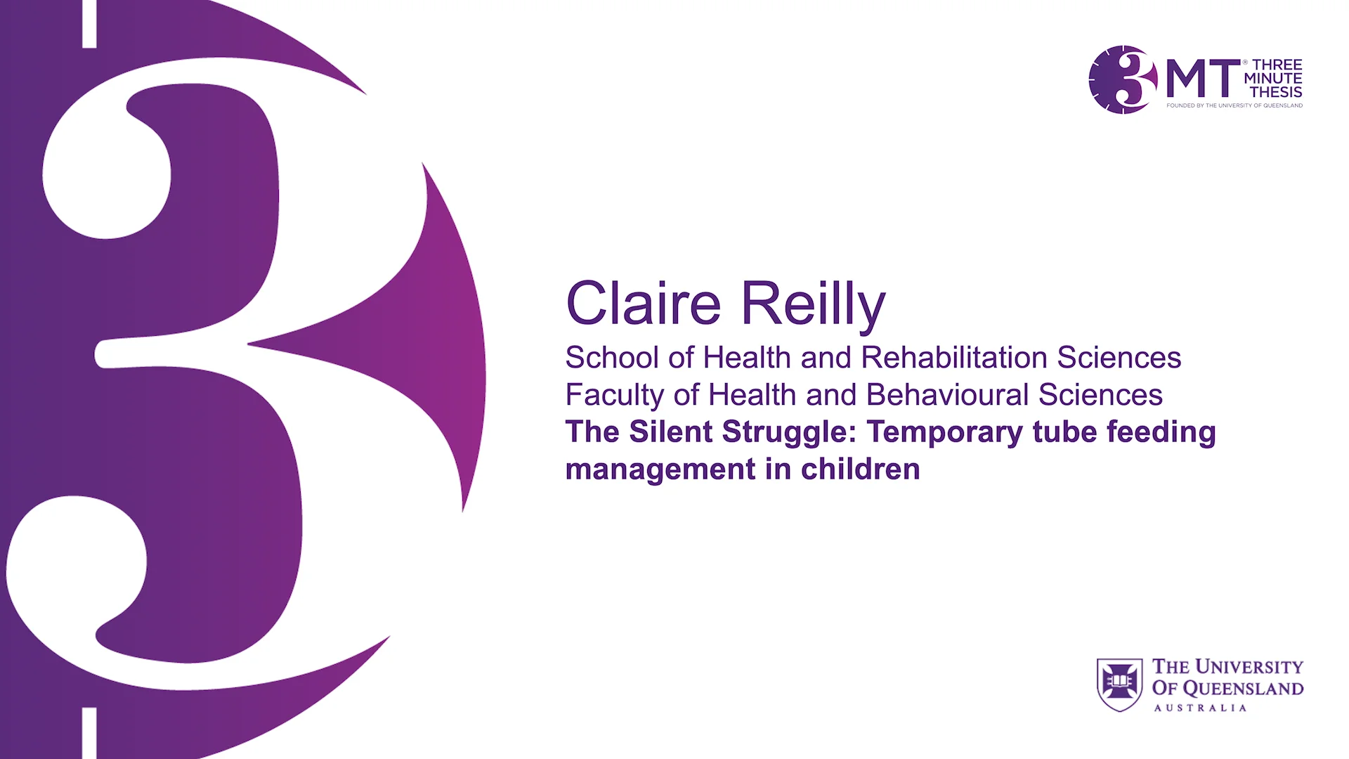 Claire Reilly_The University of Queensland_3MT
