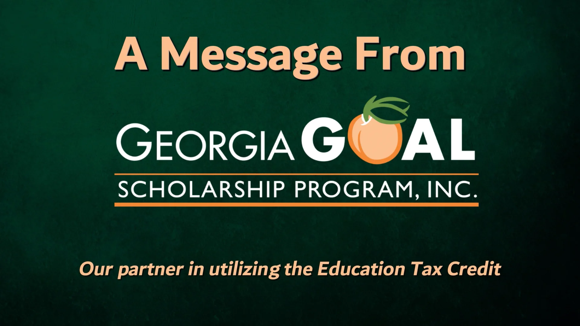 A Message from Georgia GOAL