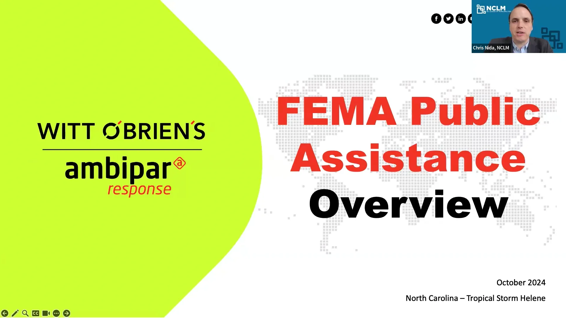 Introduction to FEMA Public Assistance Program Webinar