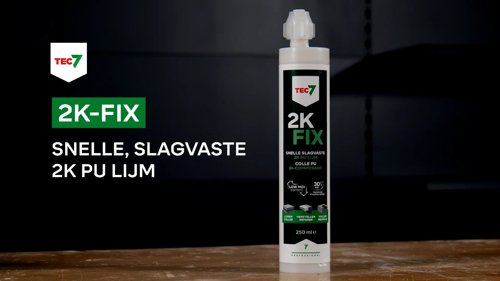 2K-Fix - Snelle, slagvaste 2K PU lijm