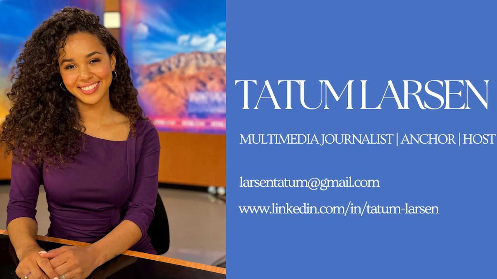 Tatum Larsen 2024 Reporter Reel
