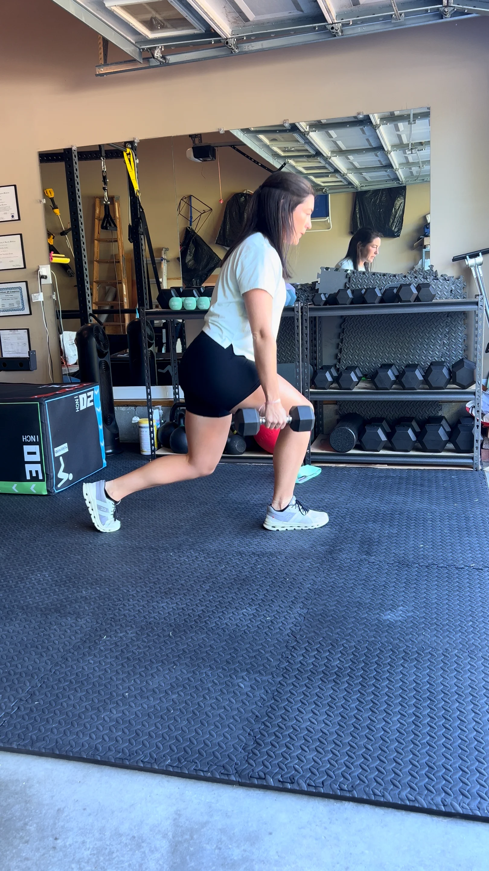 DB Reverse Lunge