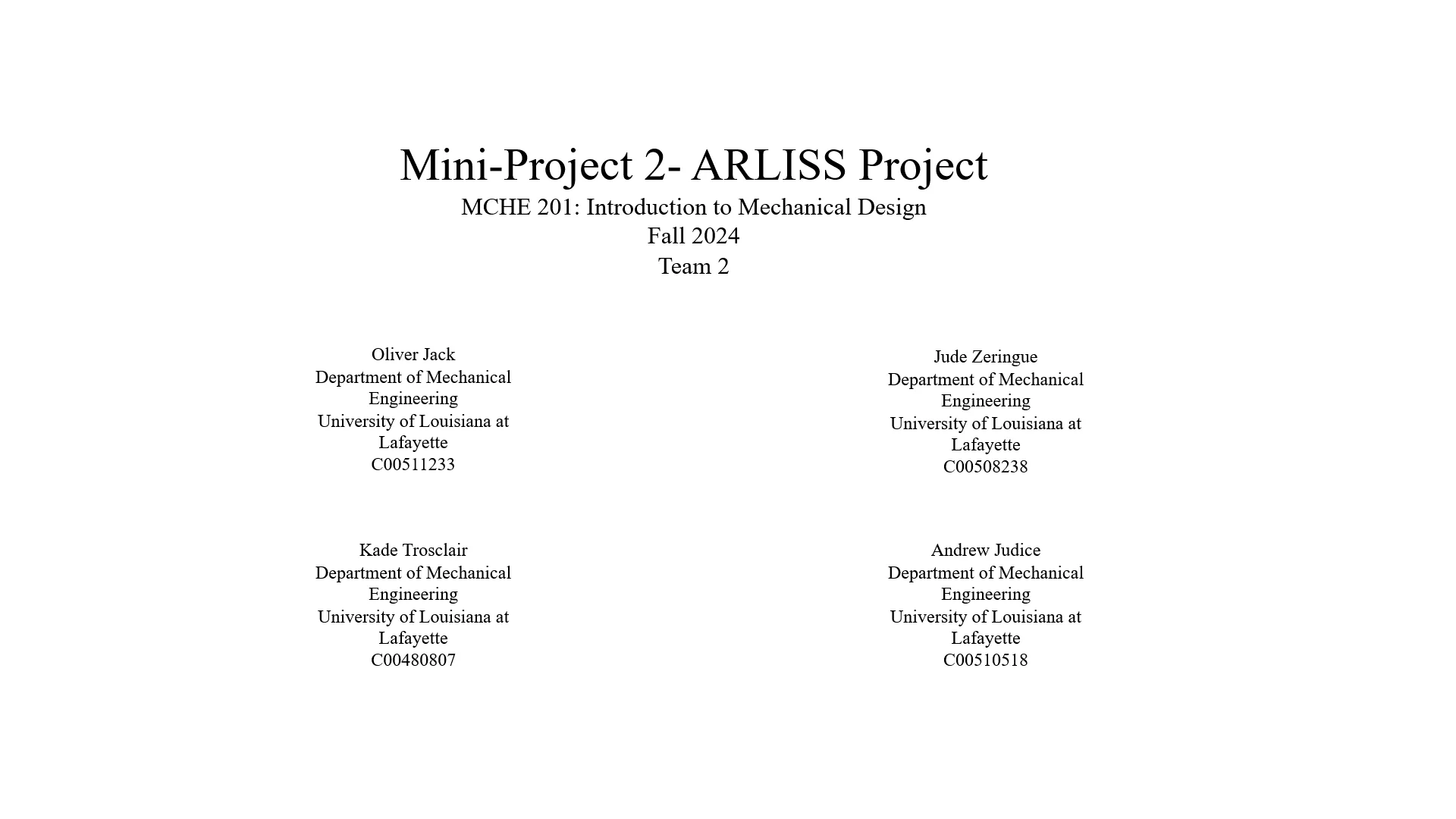 ARLISS Project